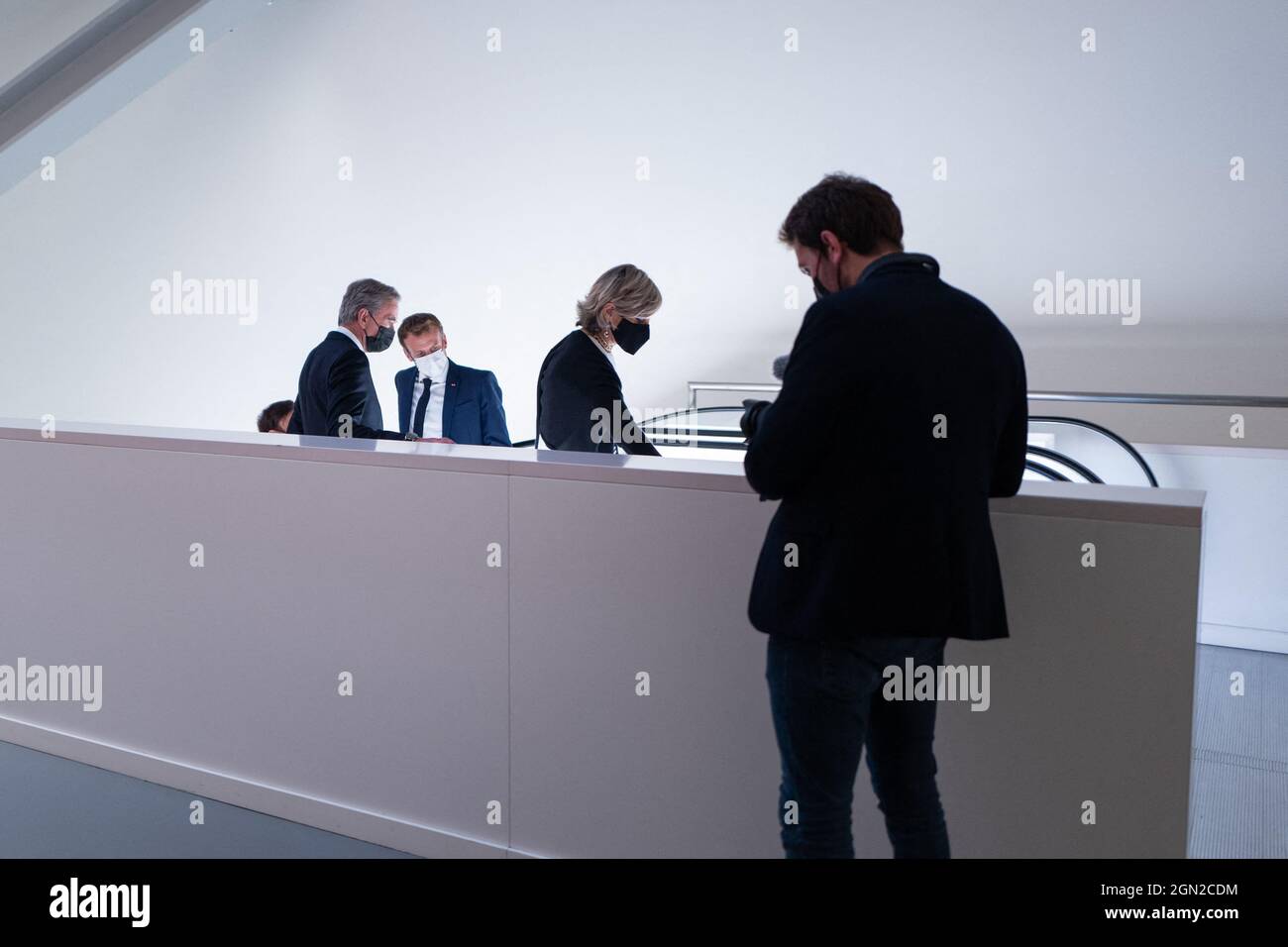 Paris, Frankreich am 21. September 2021. Helene Arnault, ihr Mann ...