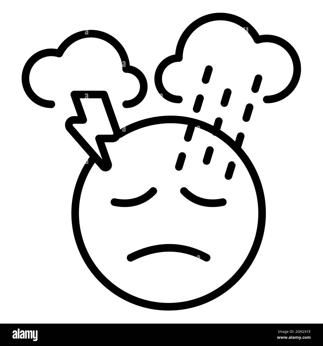 Unbesorgt piktogram vektor illustration Ausgeschnittene Stockfotos und ...