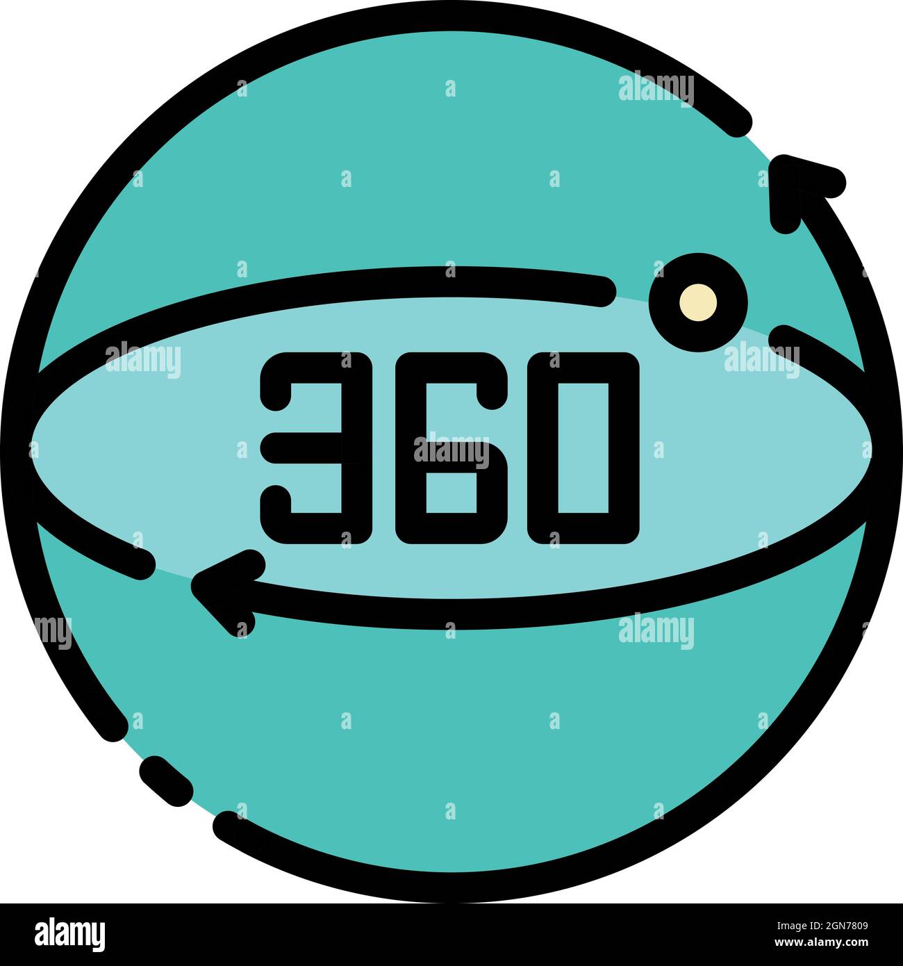 360 Augmented Reality-Symbol. Kontur 360 Augmented Reality Vektor ... 360 Augmented Reality-Symbol. Kontur 360 Augmented Reality Vektor ...