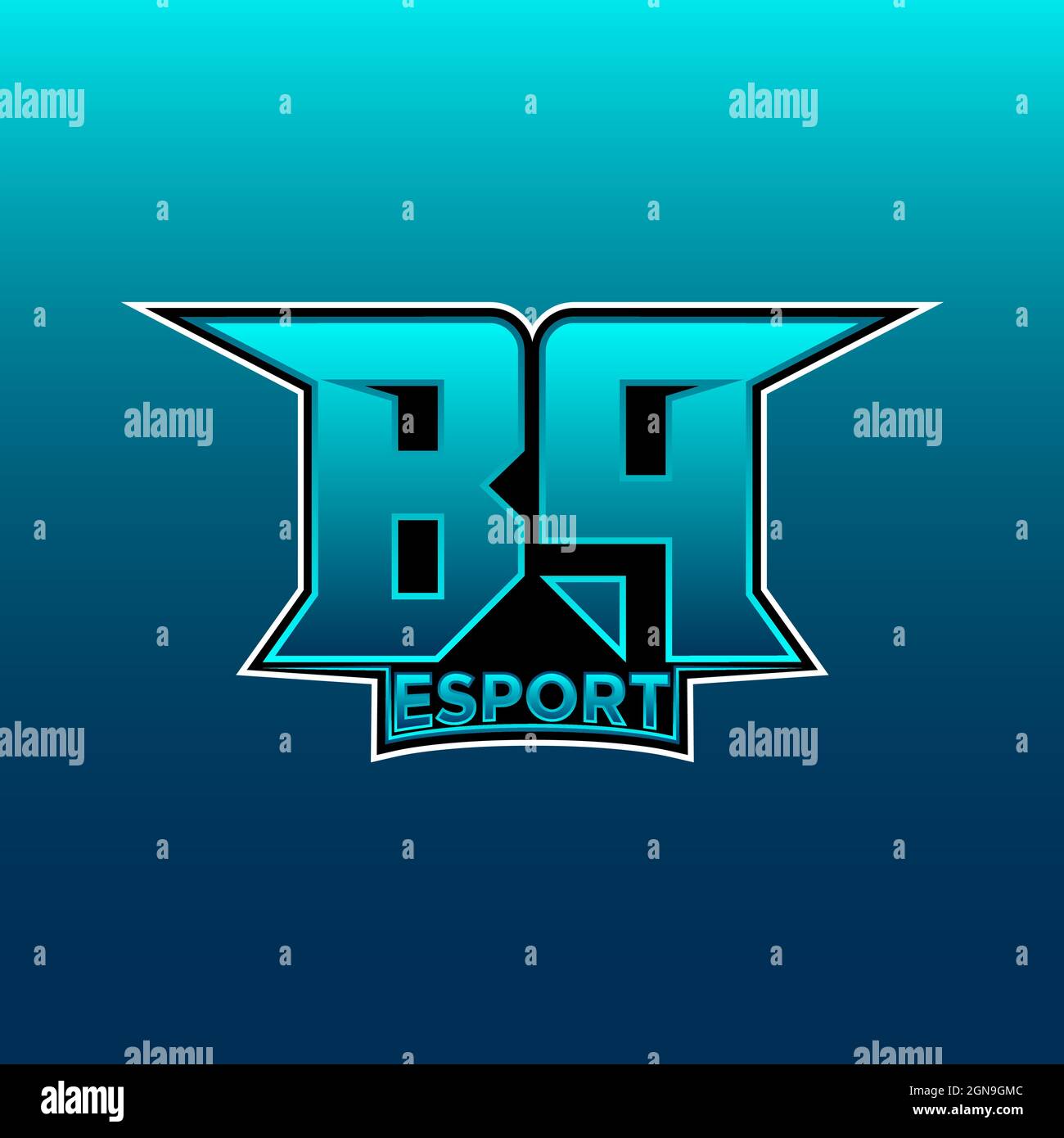 BO Logo Monogramm Gaming mit Gas Form Designs Vorlage Vektor-Symbol ...