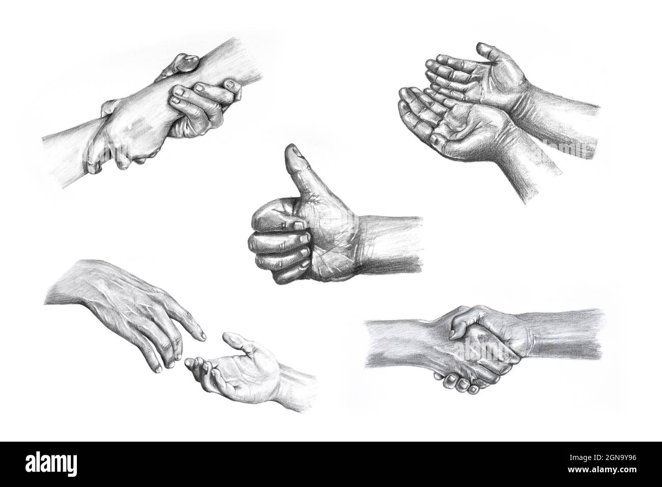 Design Von Hand Gezeichnete Menschen Stockfotos und -bilder Kaufen - Alamy