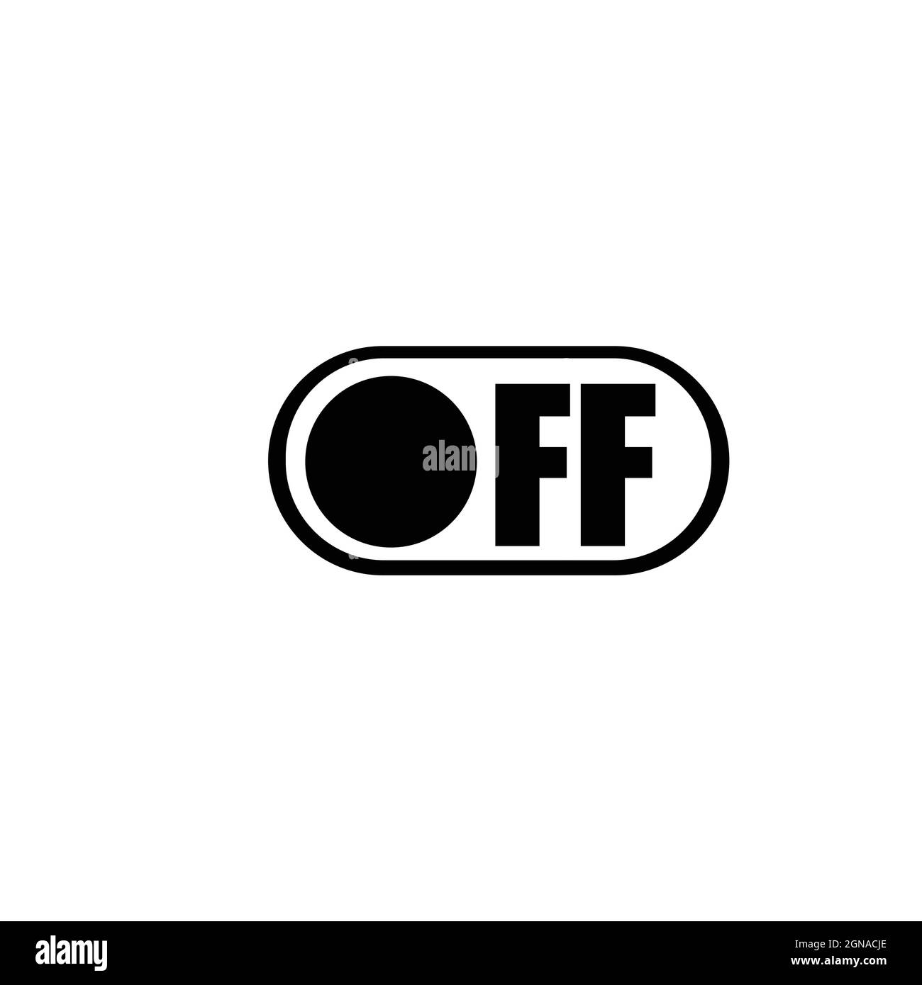 Aus Schalter Vektor-Symbol, aus Logo Stock-Vektorgrafik - Alamy