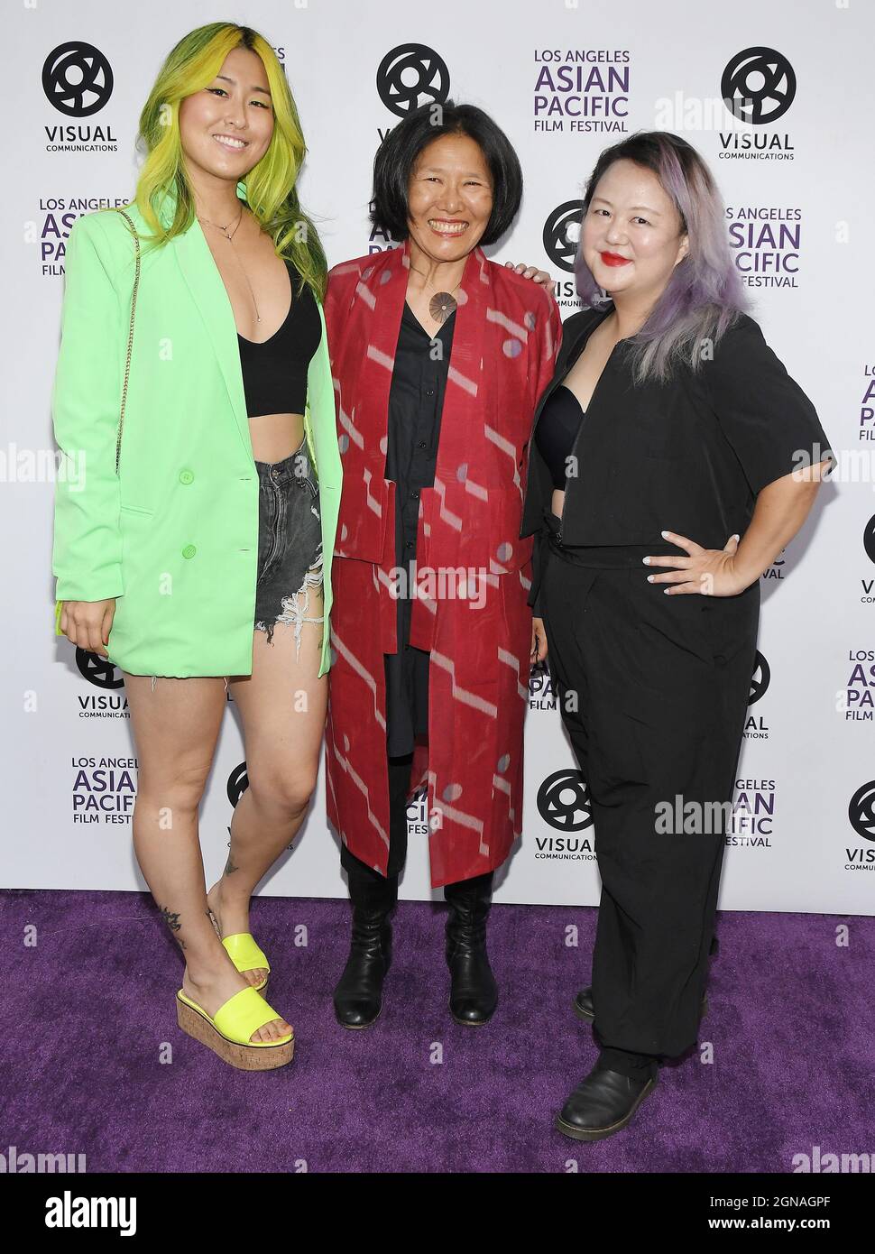 Los Angeles, USA. September 2021. (L-R) Yoko Okumura, Ann Kaneko und ...