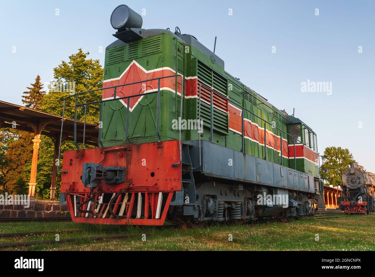Soviet Freight Train Diesel Locomotive Stockfotos und -bilder Kaufen ...