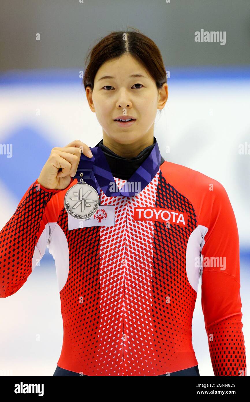 Nagano, Japan. September 2021. Moemi Kikuchi Short Track Skating : die ...