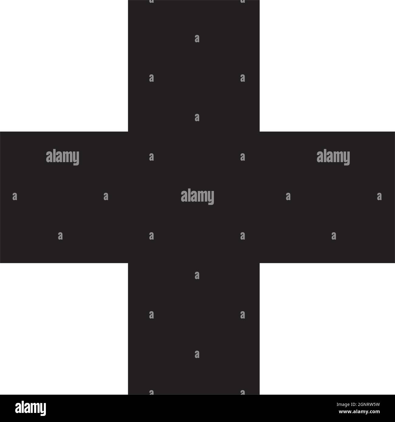 Cross-Shape Symbol Vektor-Symbol für kreatives Grafikdesign ui-Element ...