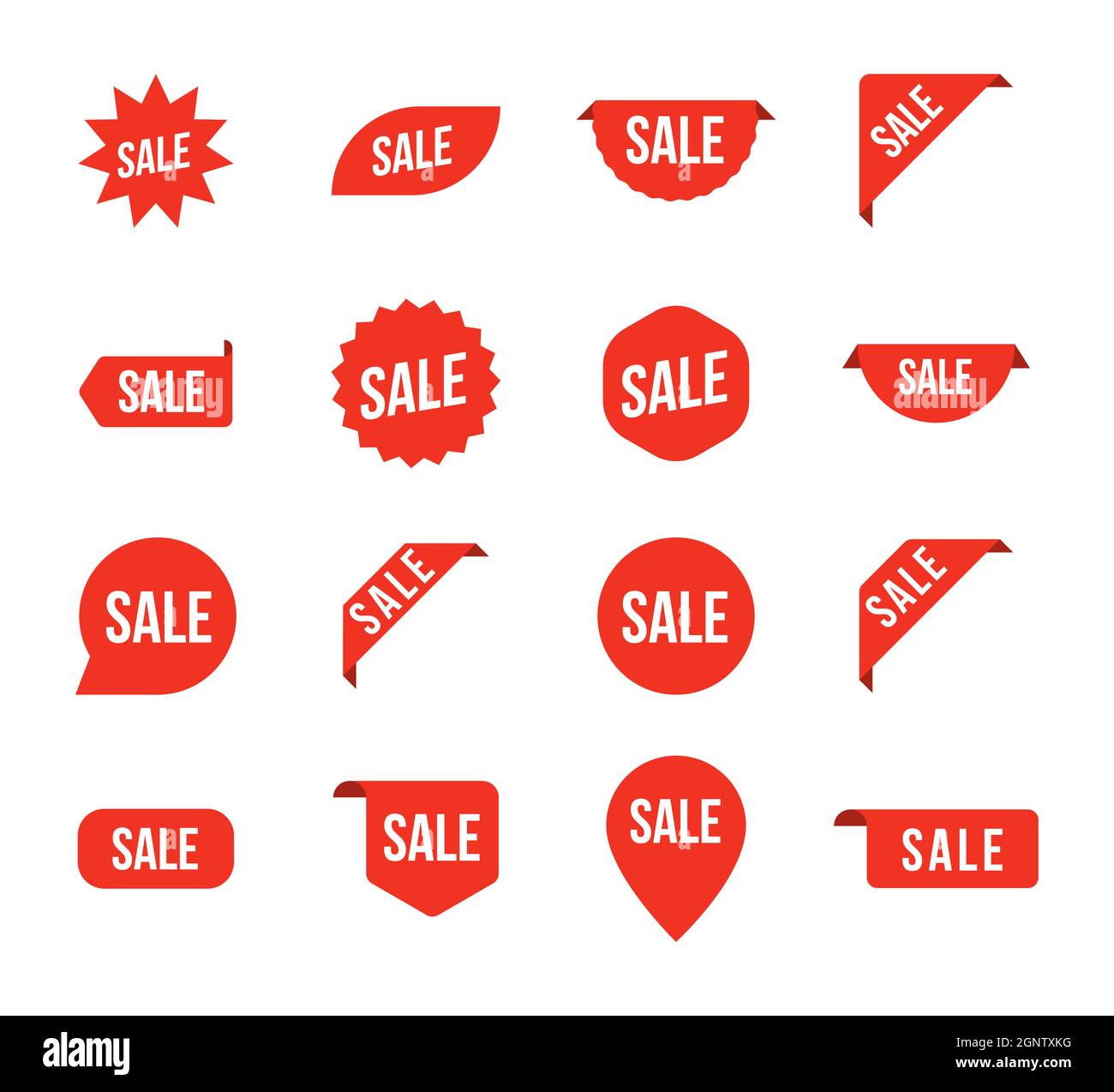 Sale Tag Pfeil Preis Angebot Set. Label Verkauf Rabatt Vektor Symbol ...