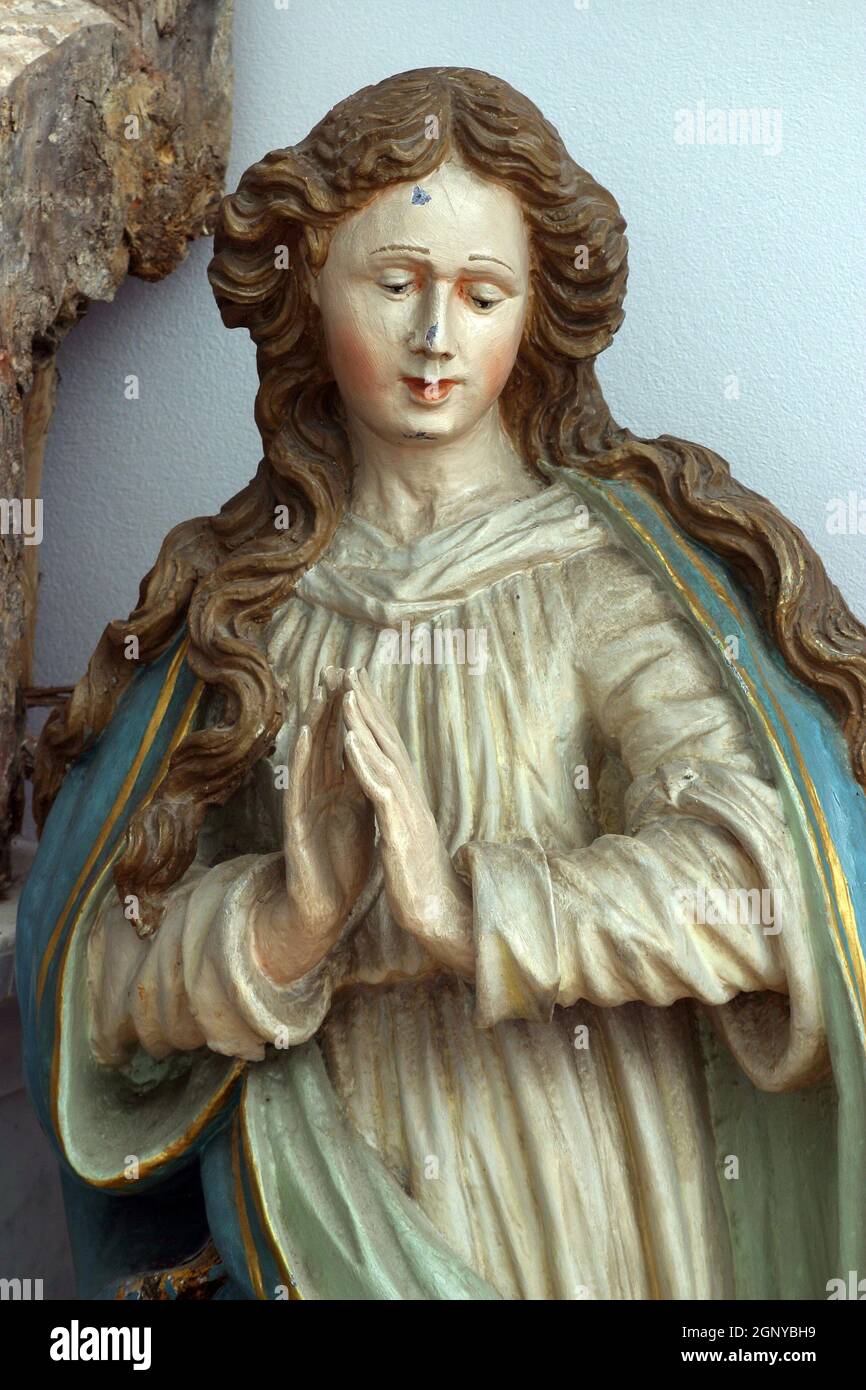 Die heilige Maria Magdalena, Statue in der Kirche des heiligen Antonios ...