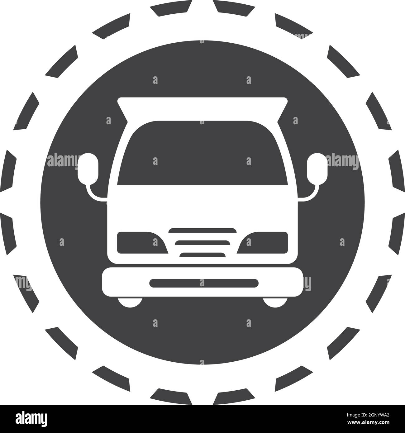 Lkw icon logo Schwarzweiß-Stockfotos und -bilder - Alamy