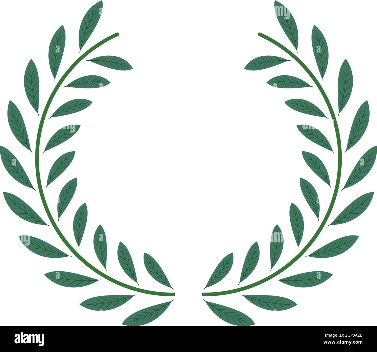 Lorbeerkranz Vector Illustration Stock-Vektorgrafik - Alamy
