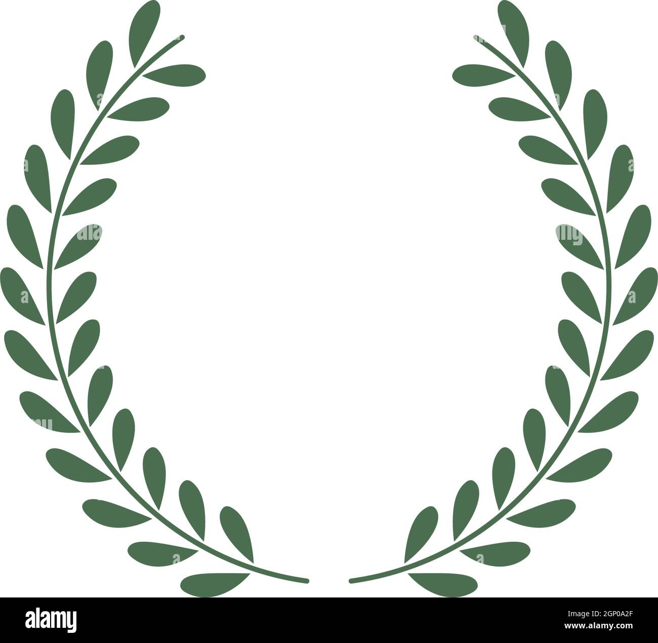 Lorbeerkranz Vector Illustration Stock-Vektorgrafik - Alamy