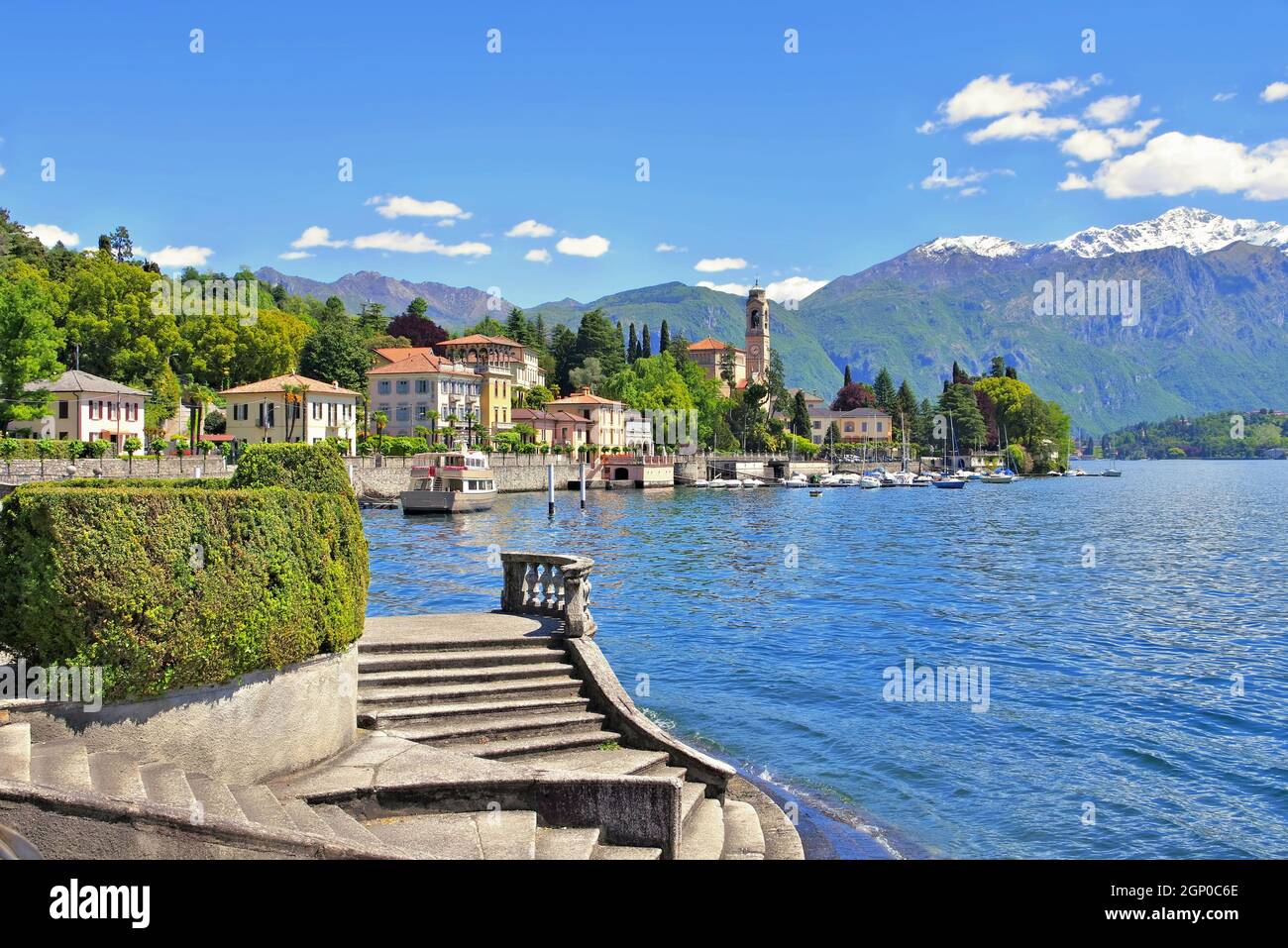 Tremezzo am Comer See in Italien - Tremezzo, Comer See, Lombardei in ...