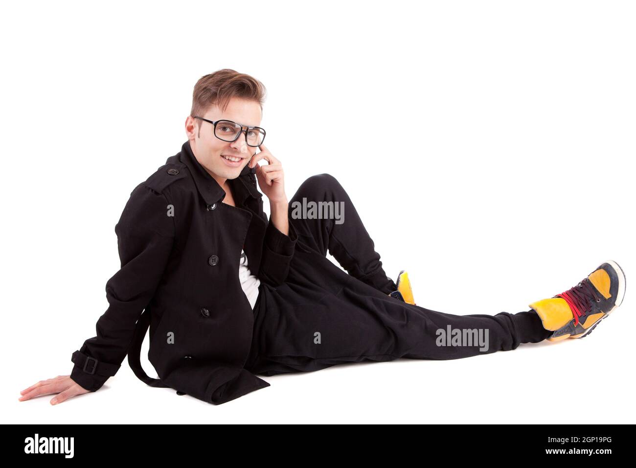 Full body pose smart young -Fotos und -Bildmaterial in hoher Auflösung ...