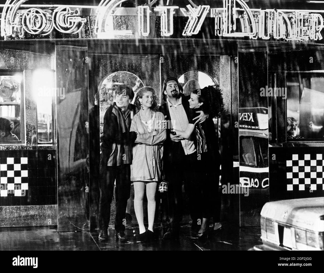 ALSO heiratete ich EINEN AX-MÖRDER von links, Mike Myers, Nancy Travis ...