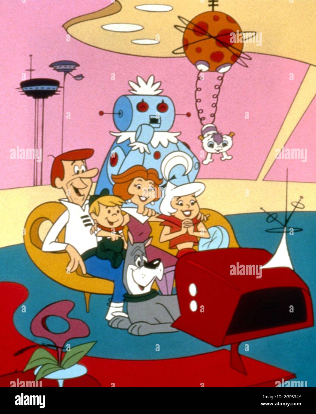 JETSONS: DER FILM, von links, George Jetson (von George O'Hanlon), Elro ...