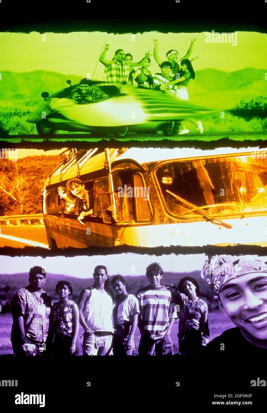 RACE THE SUN, Key Art, unterste Reihe, von links: J. Moki Cho, Sara Tanaka, Anthony Ruivivar ...