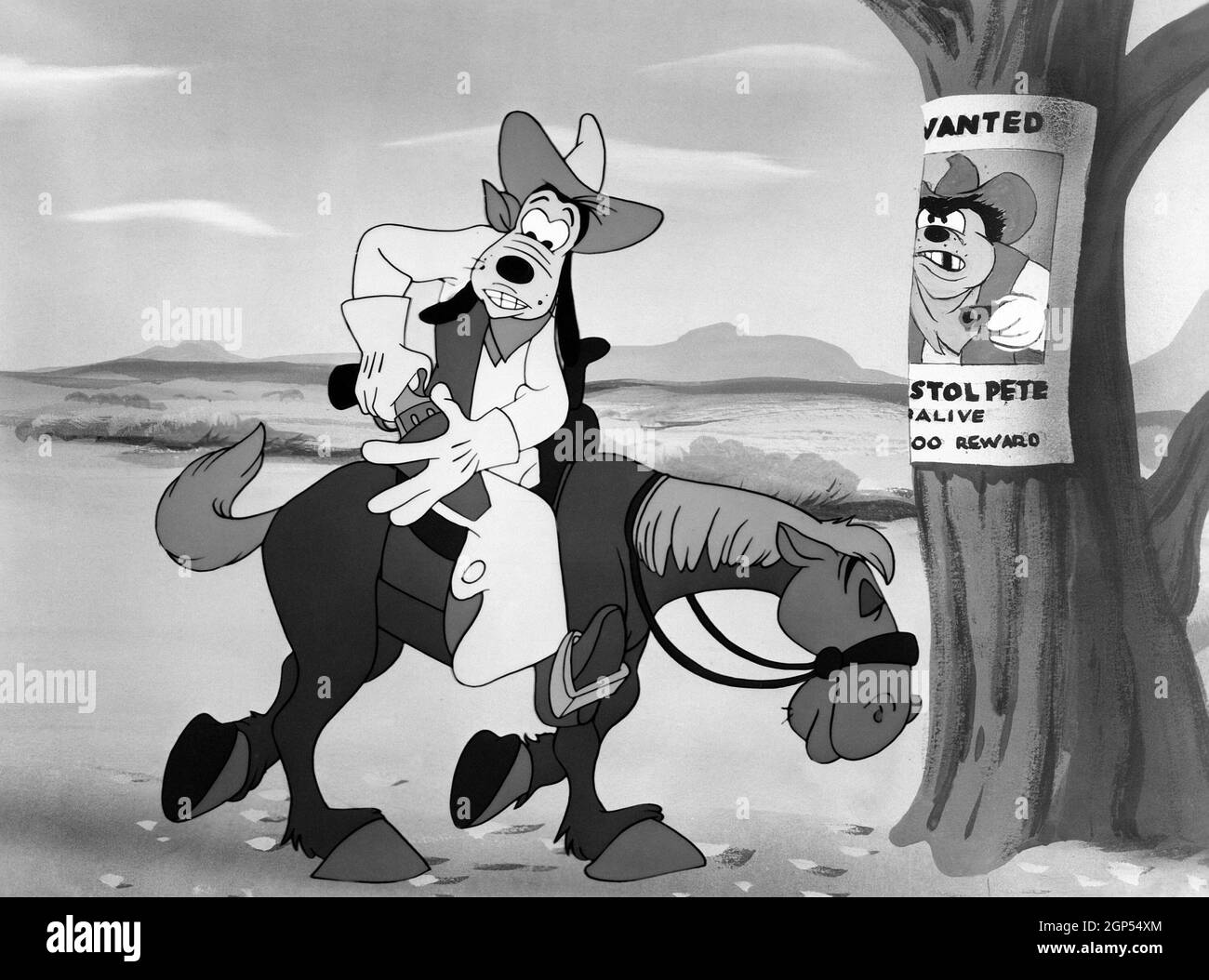 GOOFY (von Pinto Colvig), Pistol Pete (auf Wanted Poster, von Billy ...