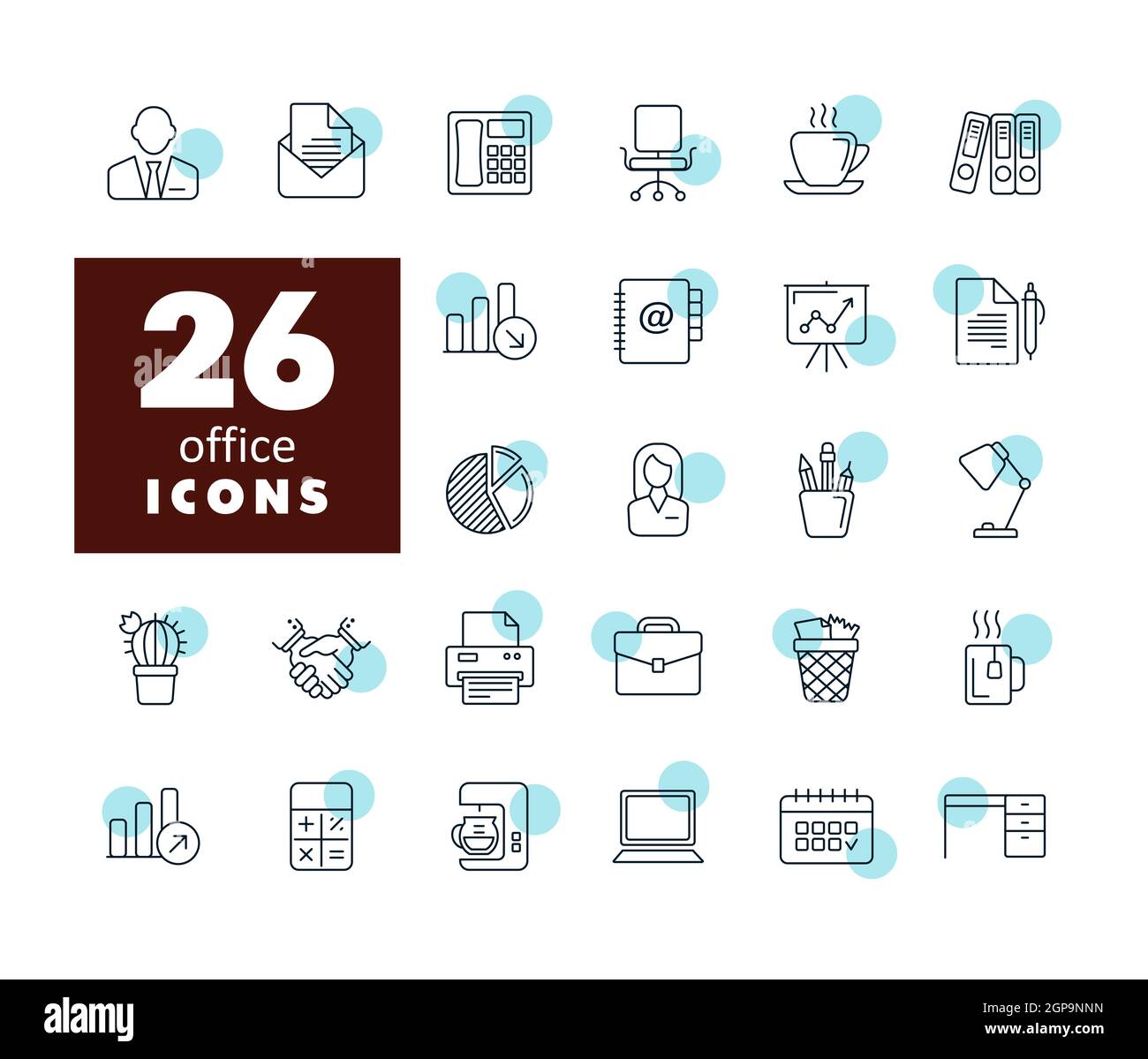 Office Übersicht Symbol. Büro anmelden. Grafik Symbol für Ihre Web site ...