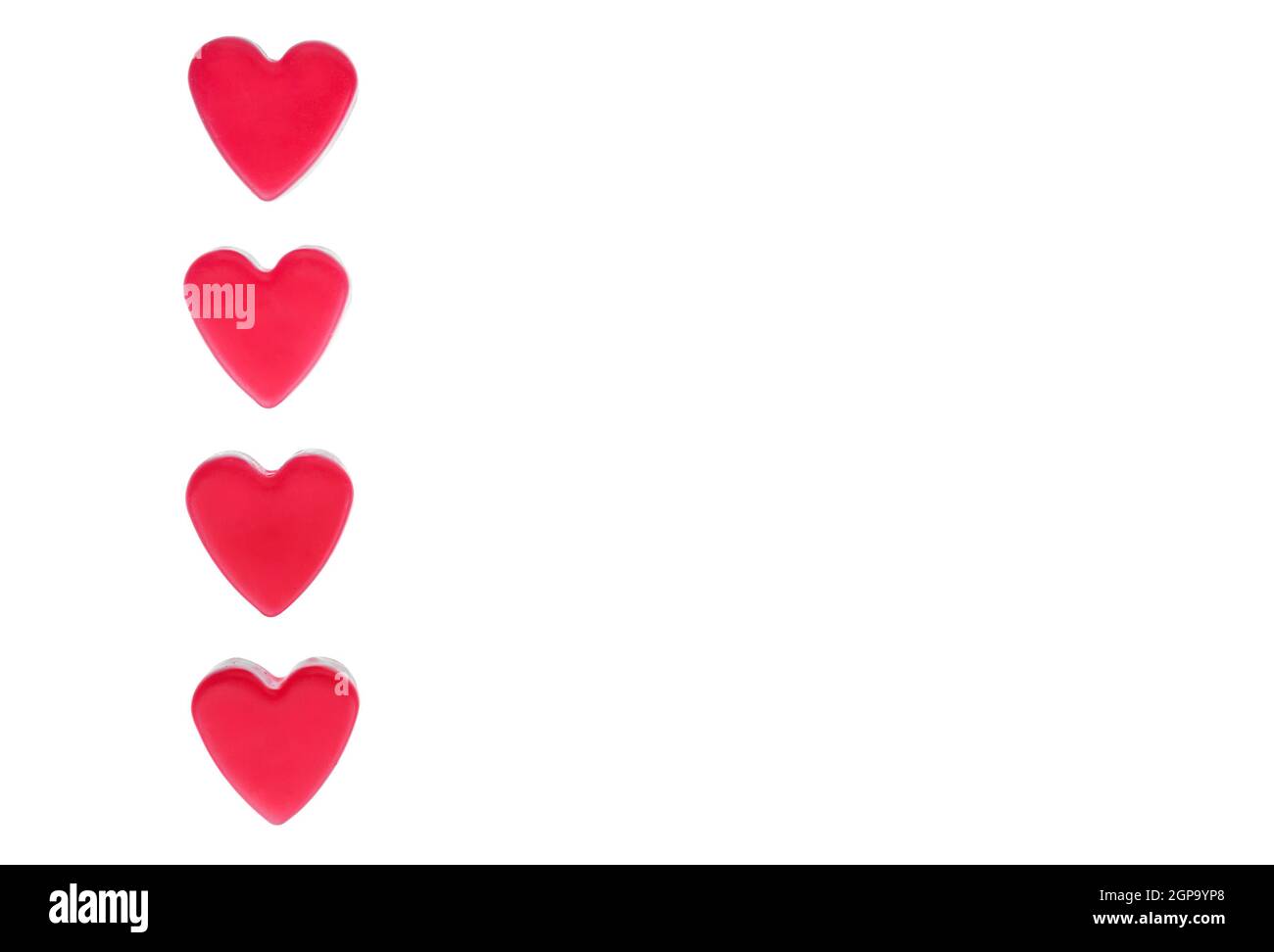 Vier rote herzen -Fotos und -Bildmaterial in hoher Auflösung – Alamy