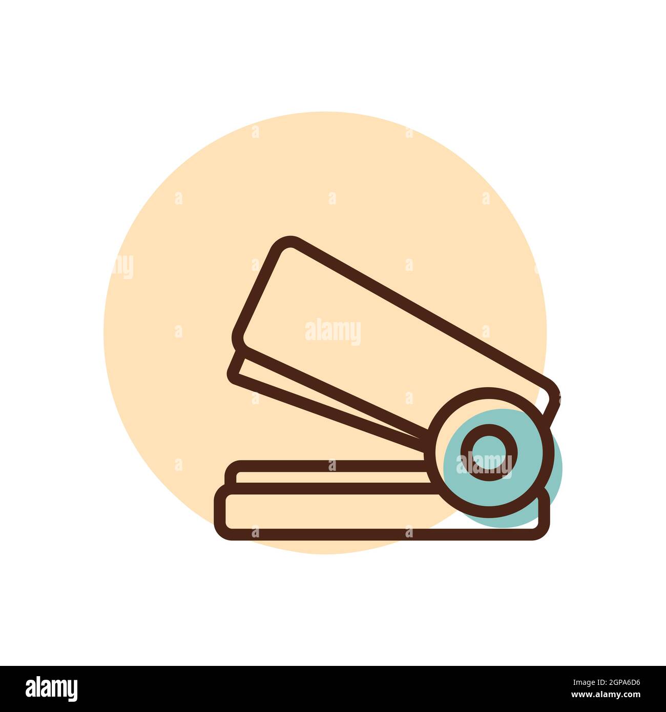 Symbol für Hefter-Kontur. Arbeitsbereichsschild. Graph Symbol für Ihre ...