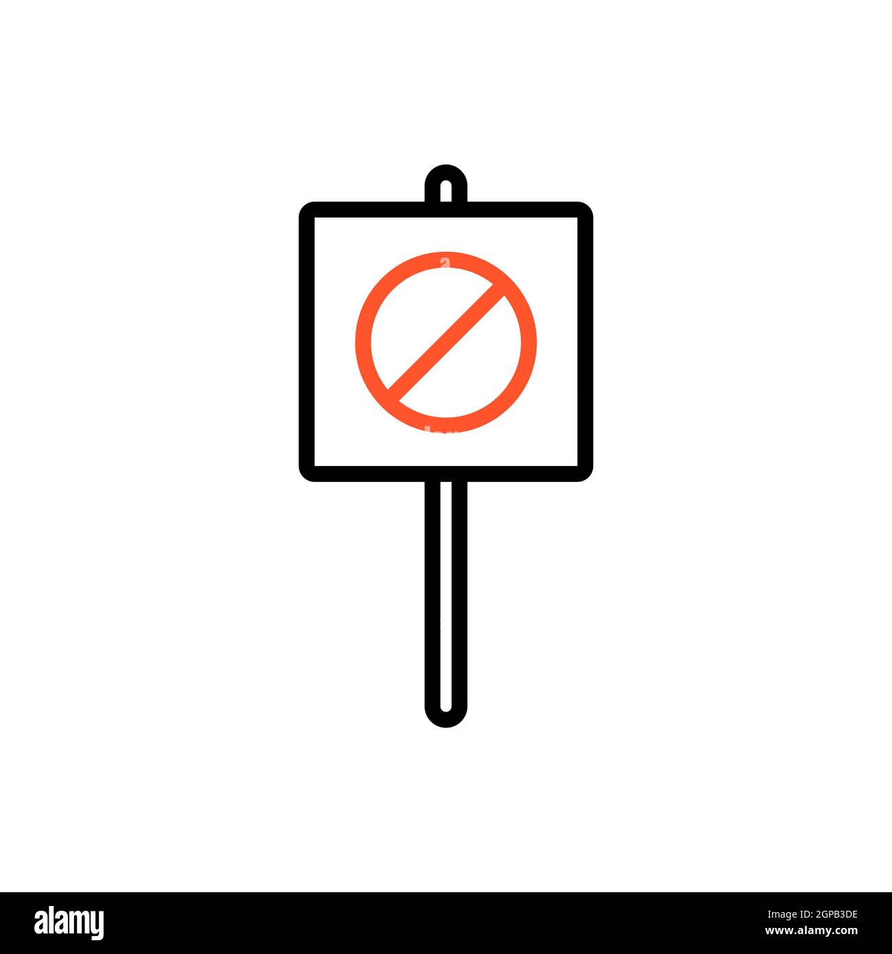 Plakat, großes Zeichen, Banner, Karte Vektor-Symbol. Demonstration ...