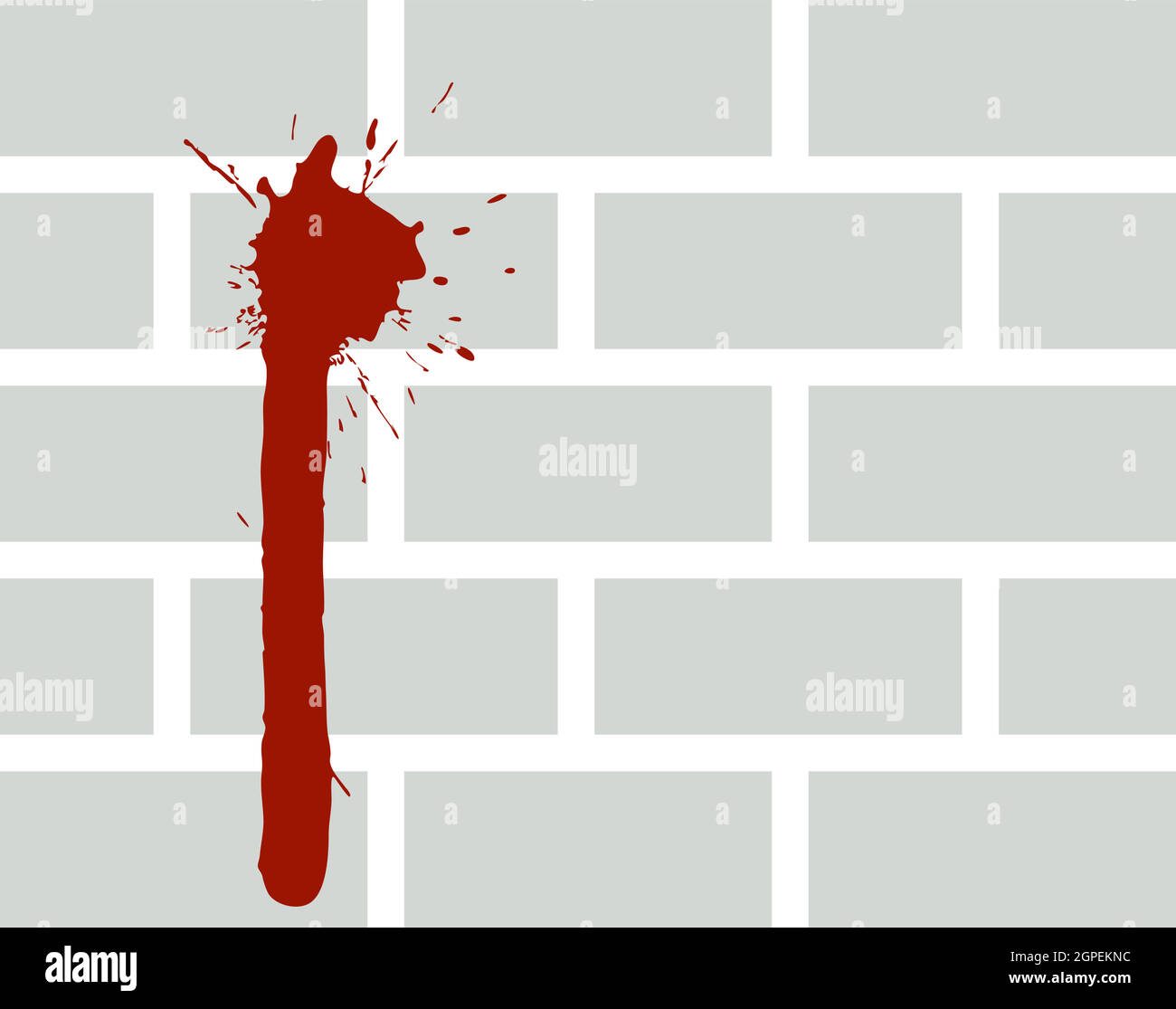Blood stain on wall -Fotos und -Bildmaterial in hoher Auflösung – Alamy