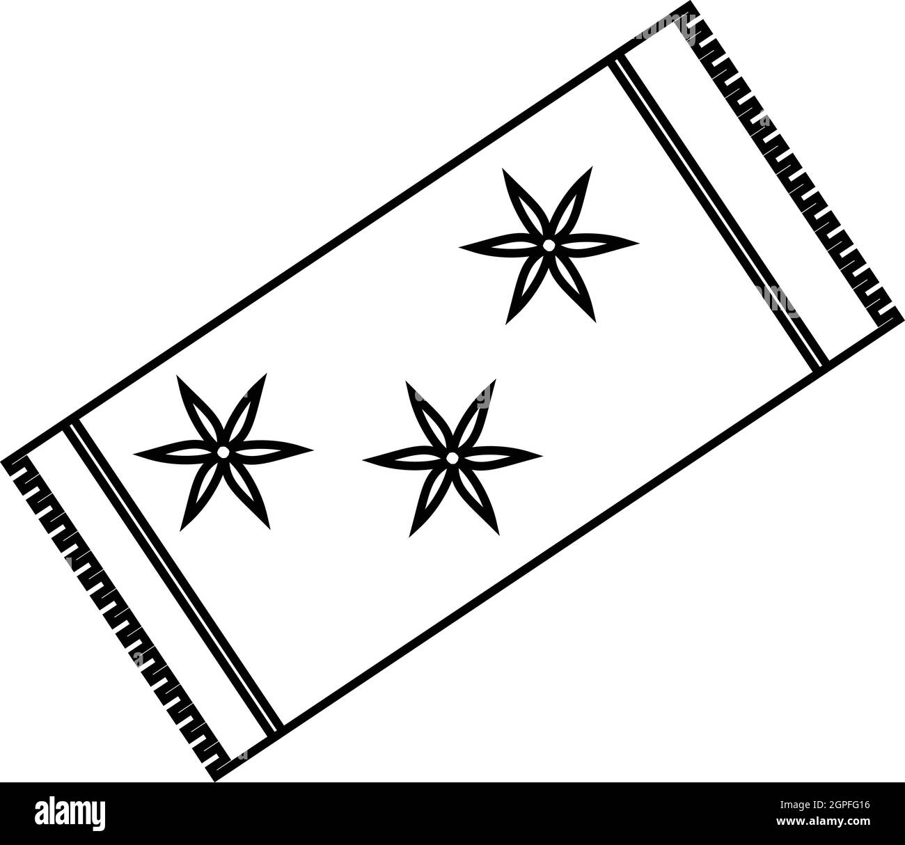 Handtuch liniensymbol -Fotos und -Bildmaterial in hoher Auflösung – Alamy