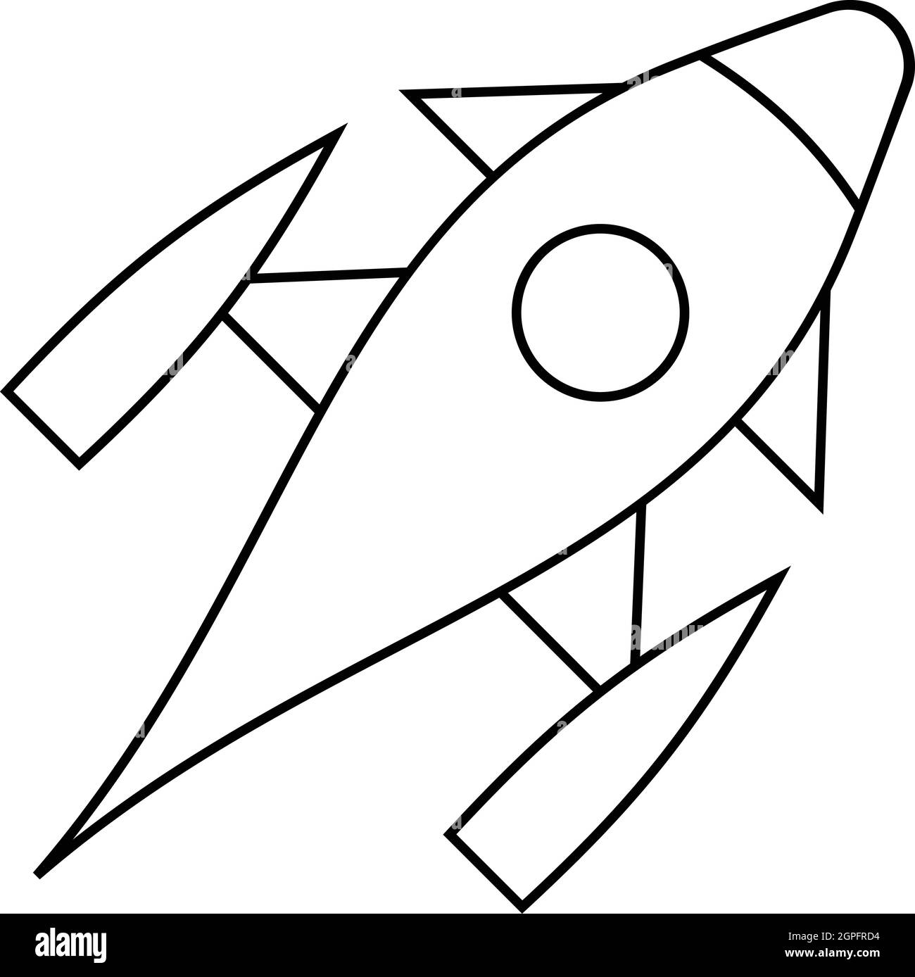 Umrisszeichnung rakete Stock-Vektorgrafiken kaufen - Alamy