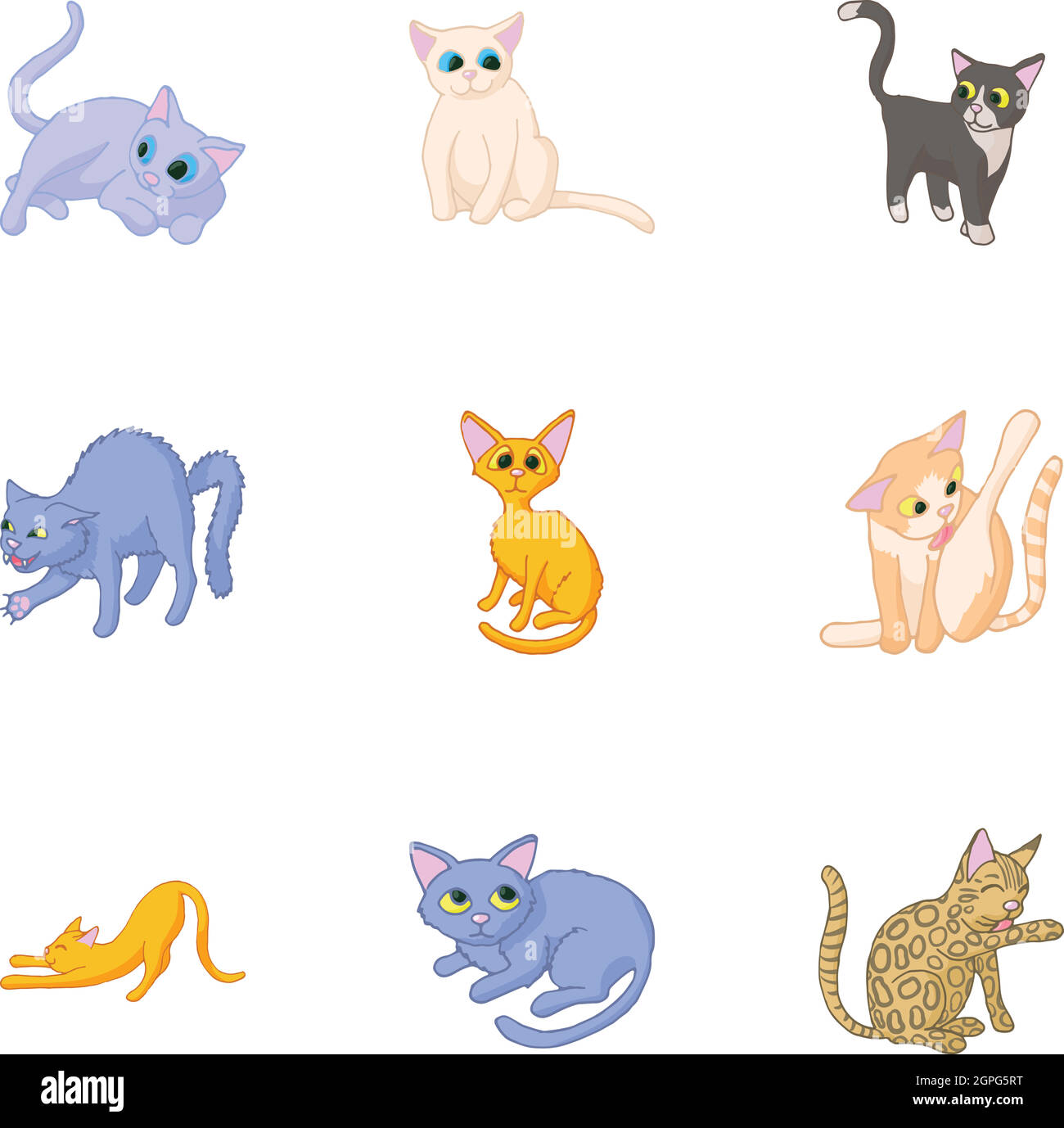 Cat icon cartoon Stock-Vektorgrafiken kaufen - Alamy
