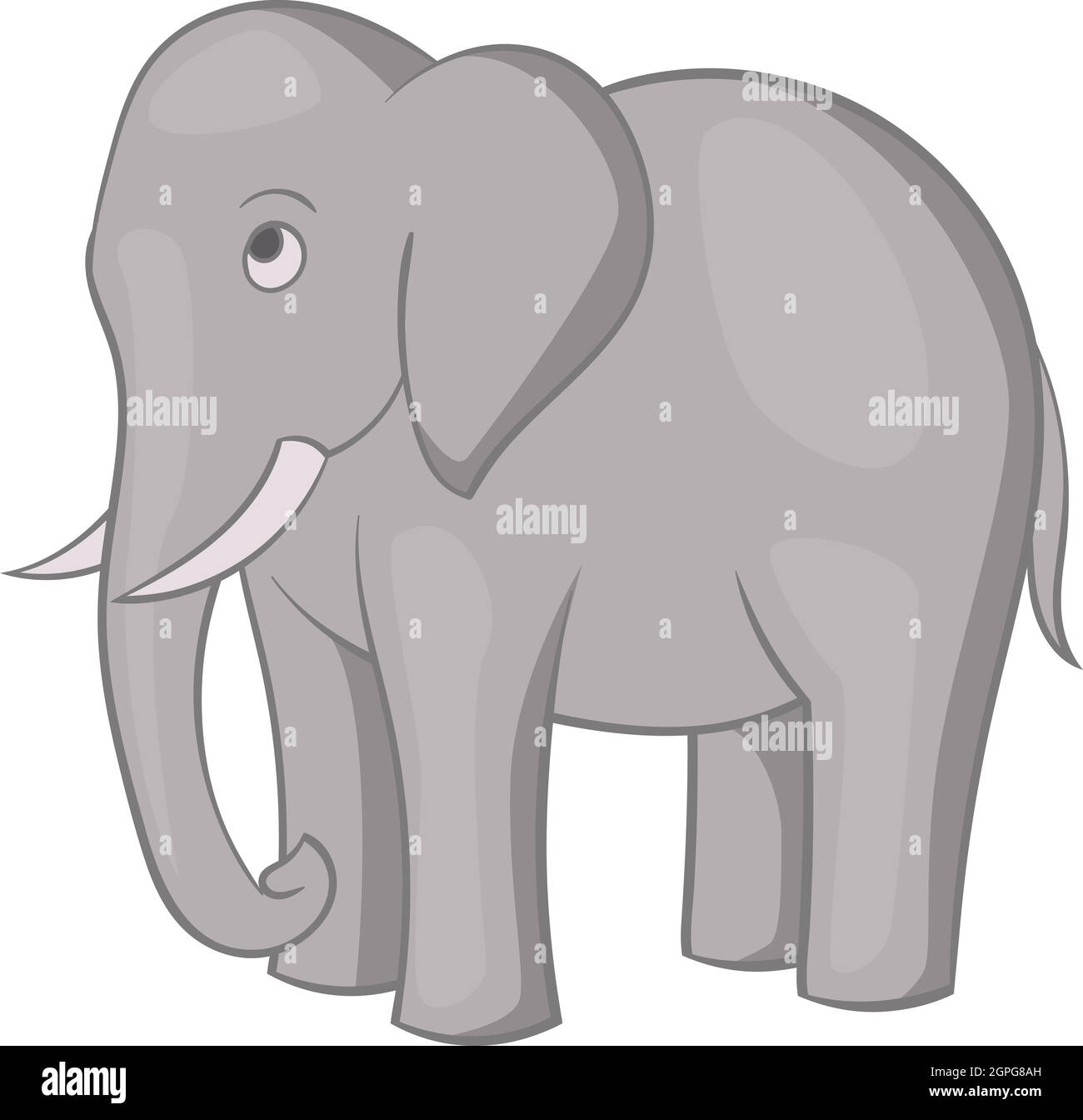 Wildtier elefant spaziergang Stock-Vektorgrafiken kaufen - Alamy