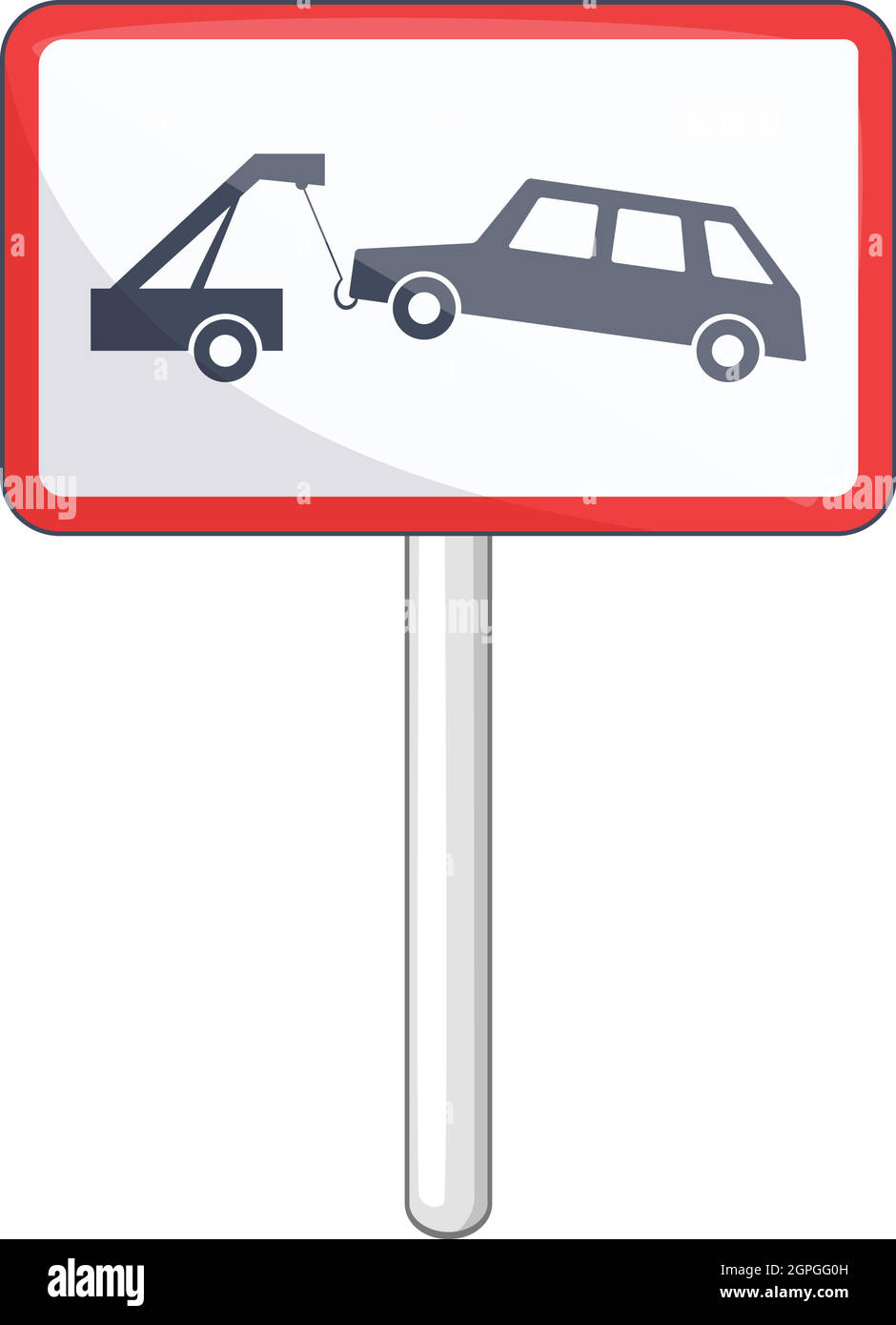 Abschleppen wegzeichen Stock-Vektorgrafiken kaufen - Alamy