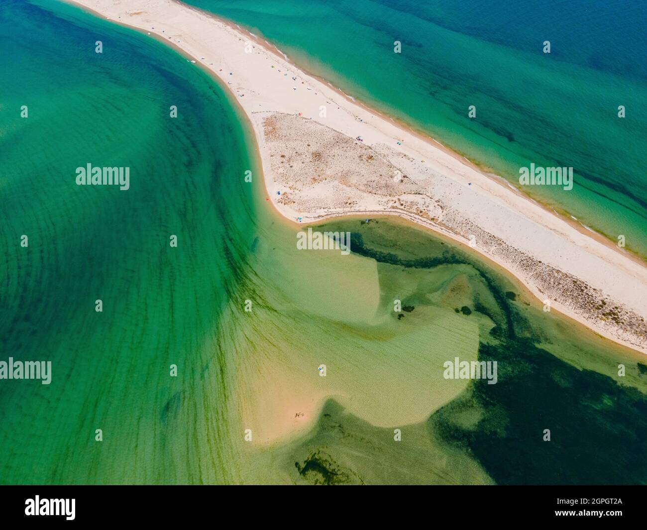 Portugal, Algarve, Fuseta, Naturpark Ria Formosa, Strand Praia da ...