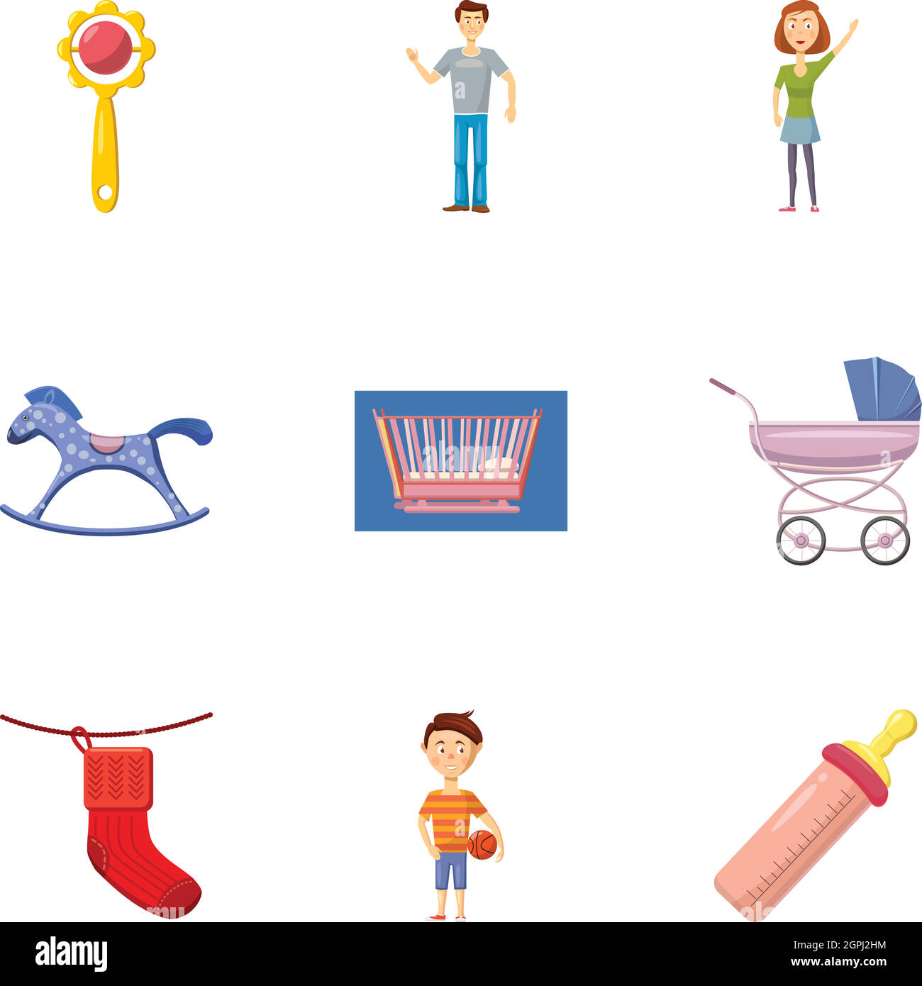 9 kindheitskind Stock-Vektorgrafiken kaufen - Alamy