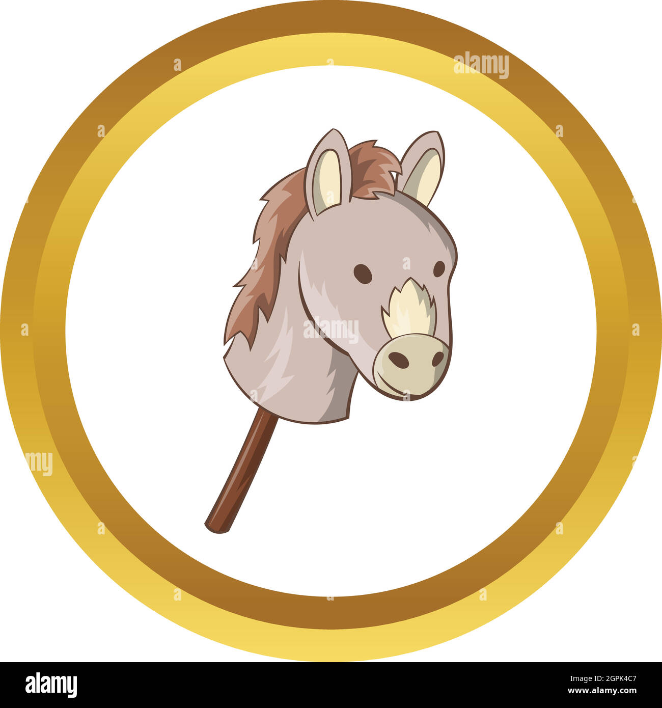 Donkey animal cartoon icon vector -Fotos und -Bildmaterial in hoher ...