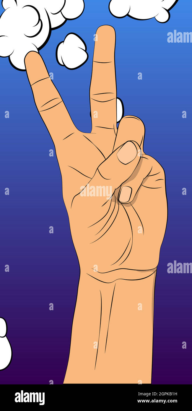 Comic hand Stock-Vektorgrafiken kaufen - Alamy