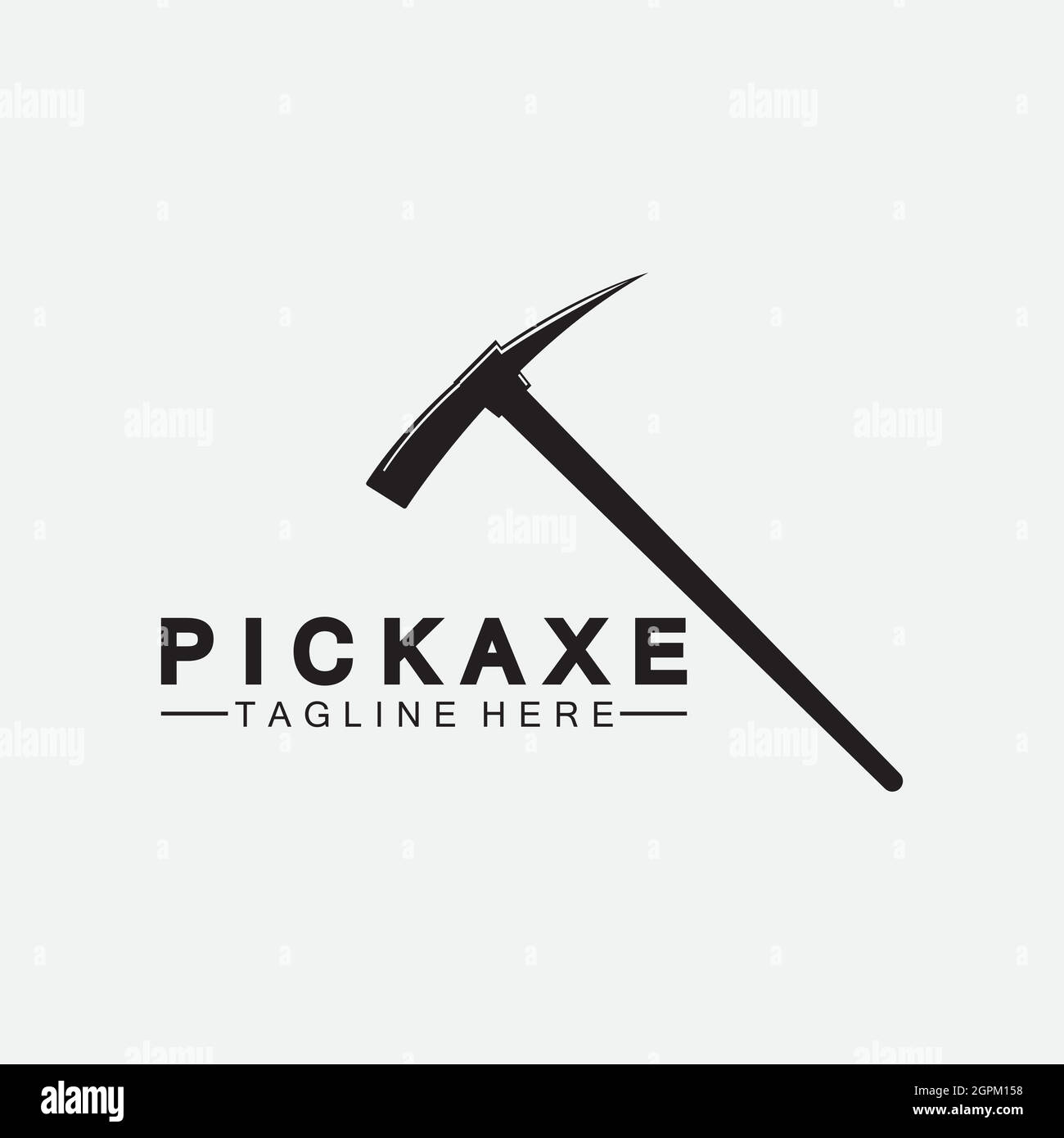 Pickaxe Logo Vektor Symbol Symbol Illustration Design-Vorlage, Mining ...