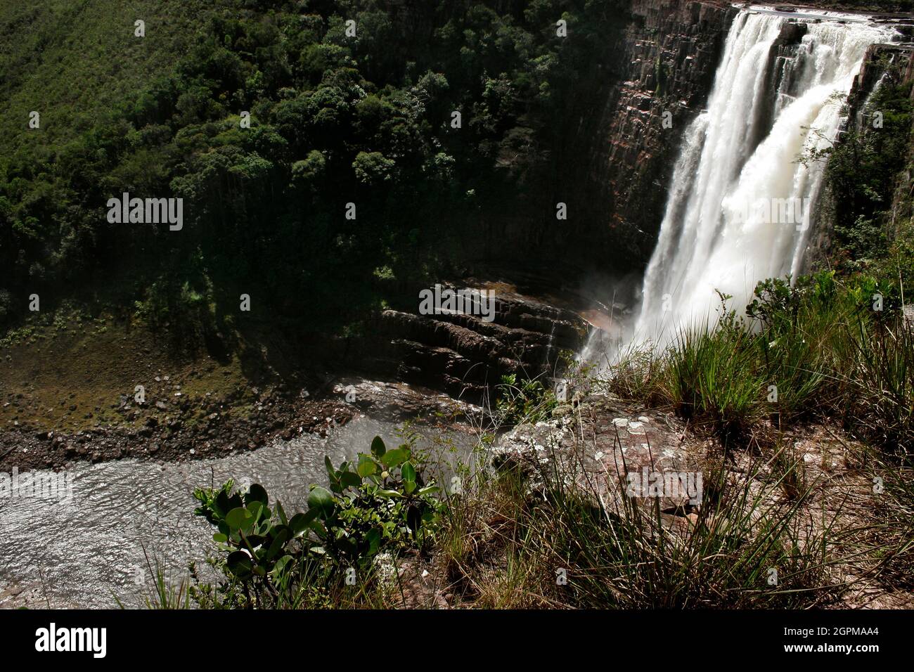 Urwald von oben mit wasserfall -Fotos und -Bildmaterial in hoher ...