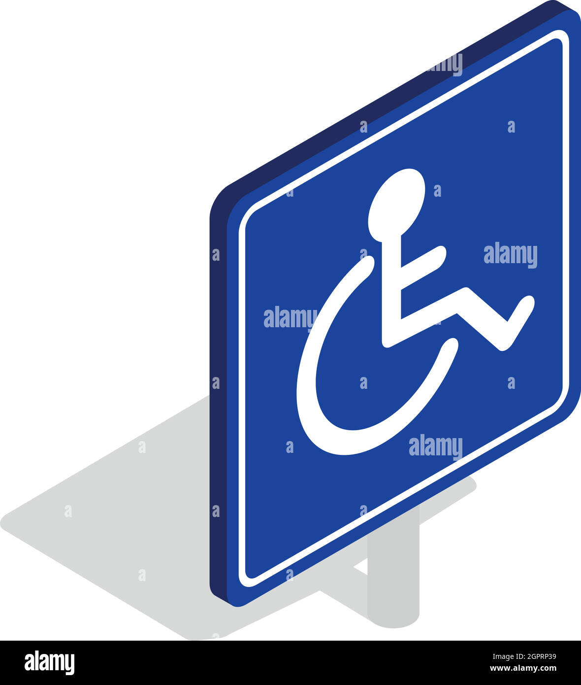 Blaue behindertenparkplatz zeichen Stock-Vektorgrafiken kaufen - Alamy