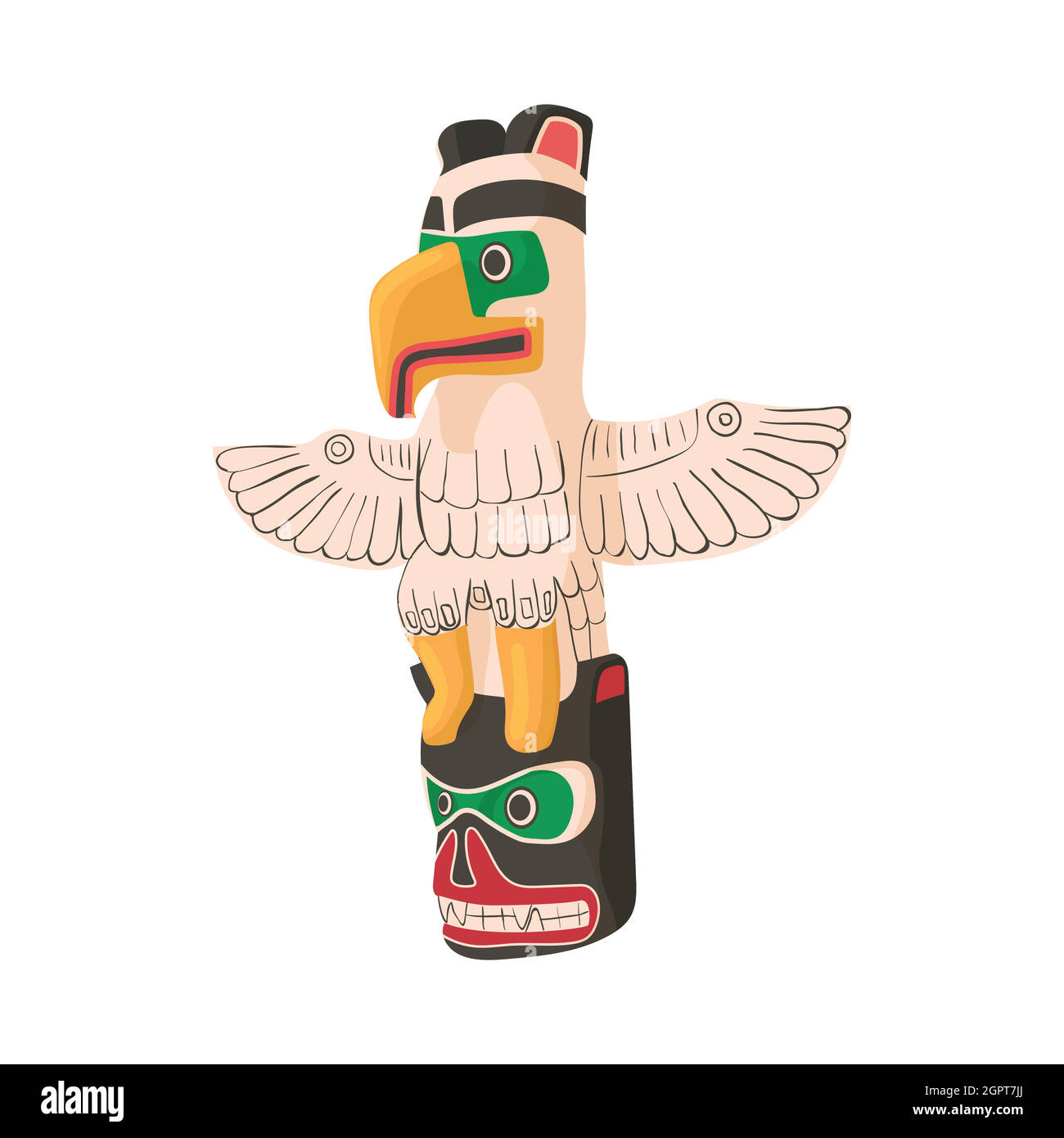 Cartoon totem -Fotos und -Bildmaterial in hoher Auflösung – Alamy