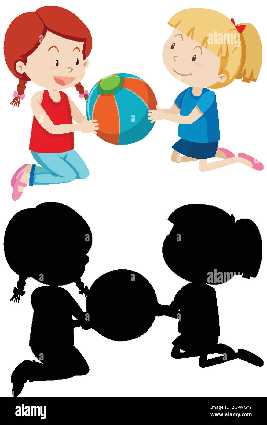 Two happy kids beach ball -Fotos und -Bildmaterial in hoher Auflösung ...