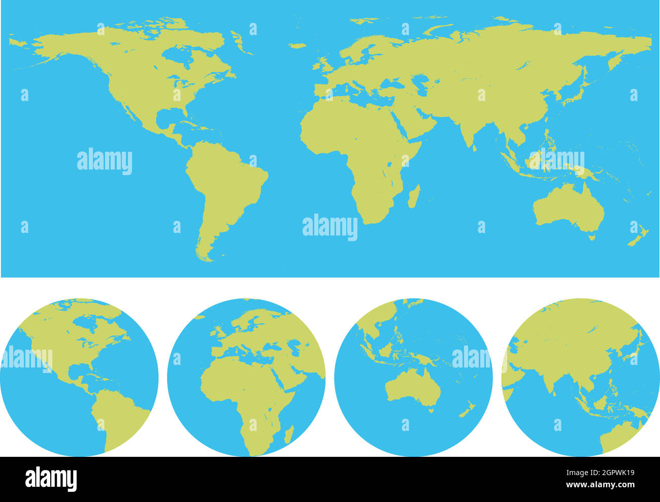 Maps of the world Stock-Vektorgrafiken kaufen - Alamy
