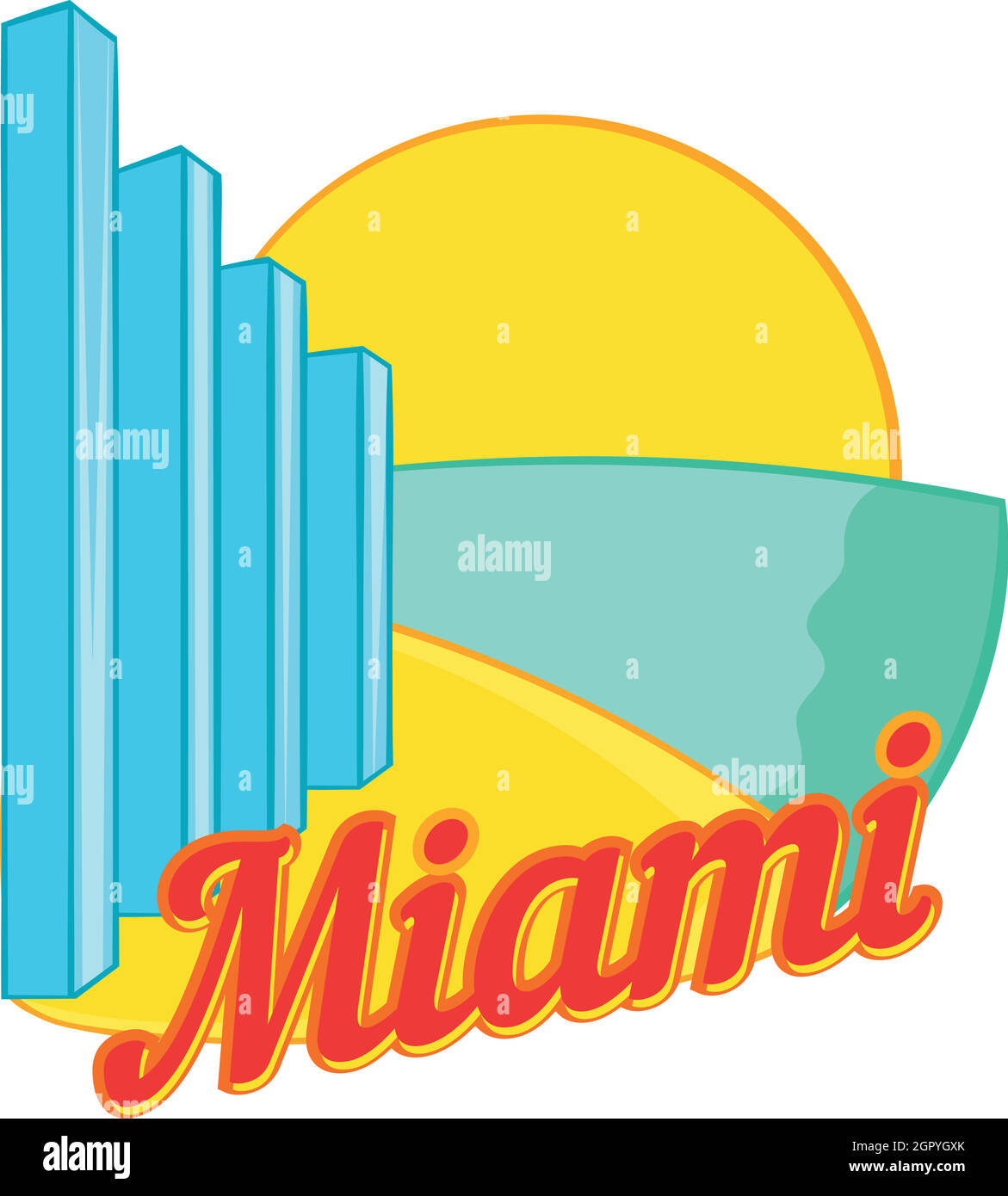 Miami blick Stock-Vektorgrafiken kaufen - Alamy