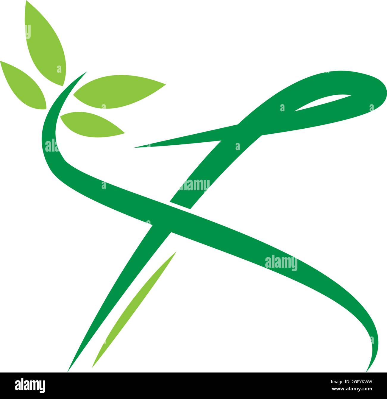 Reben Schablone Design, Sträucher bilden Buchstaben X Abbildung Stock ...