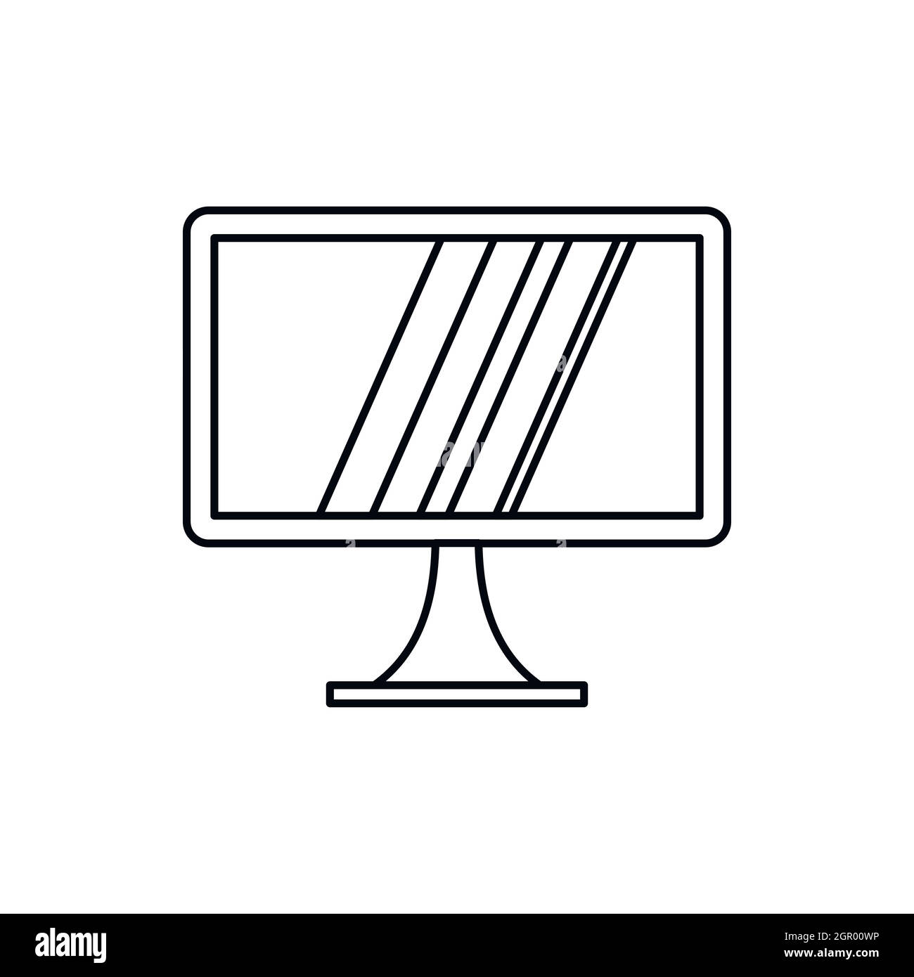 Computer line drawing Stock-Vektorgrafiken kaufen - Alamy