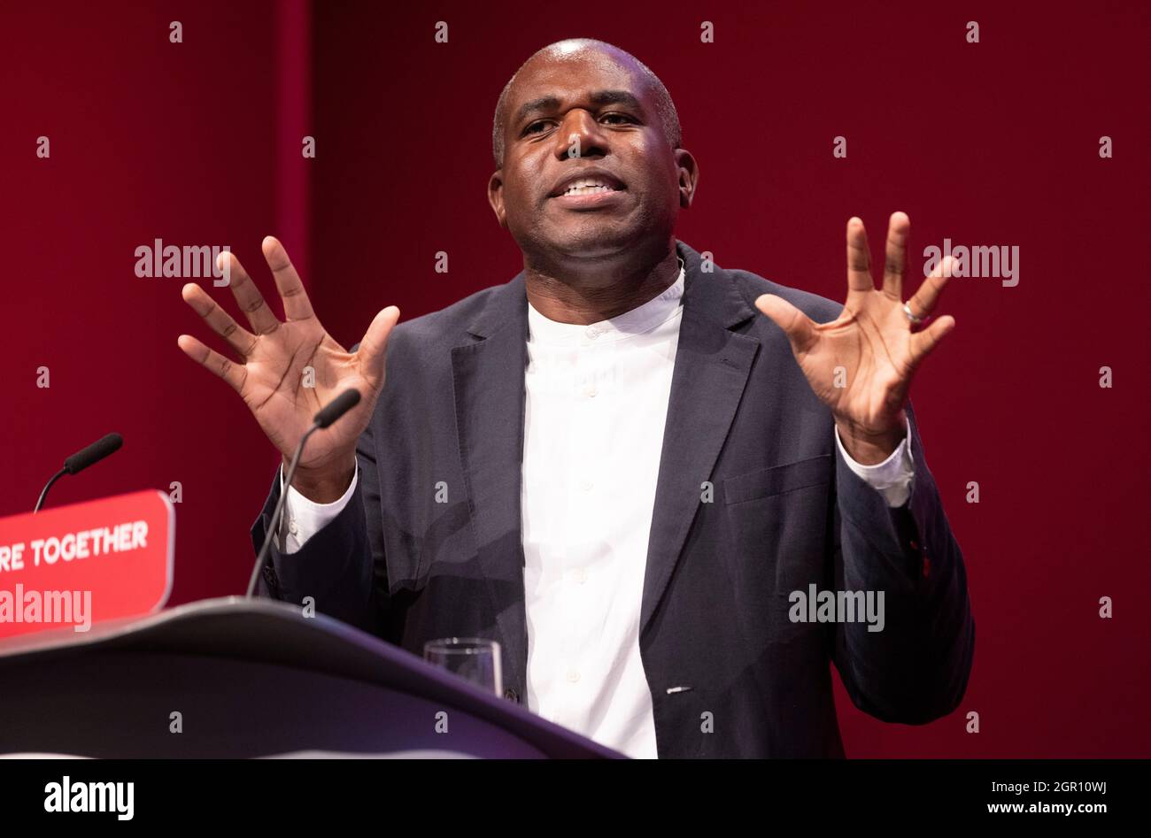 David lammy spricht auf dem parteitag der labour party -Fotos und -Bildmaterial in hoher ...
