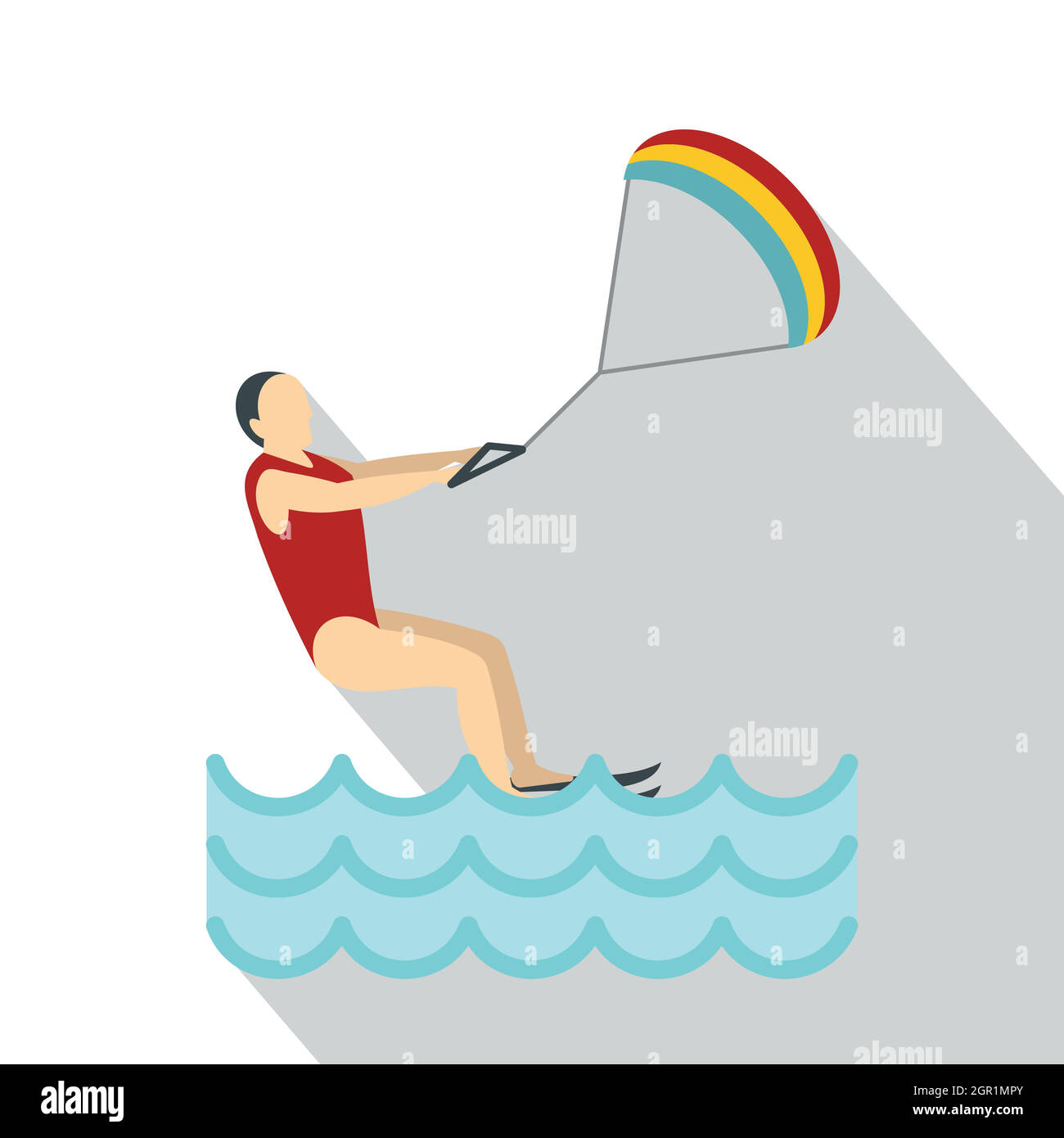 Kitesurf action Stock-Vektorgrafiken kaufen - Alamy