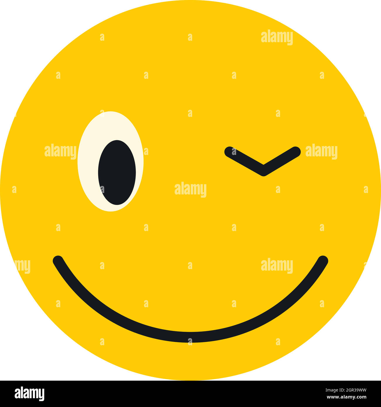 Zwinker smiley Stock-Vektorgrafiken kaufen - Alamy