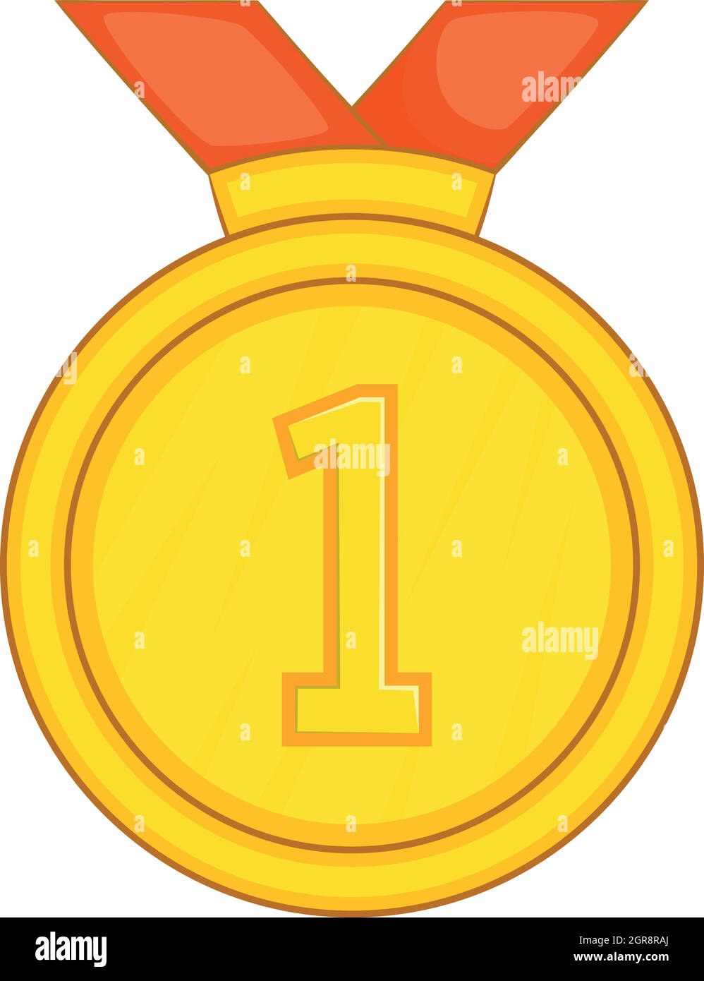 Medal first place icon cartoon -Fotos und -Bildmaterial in hoher ...