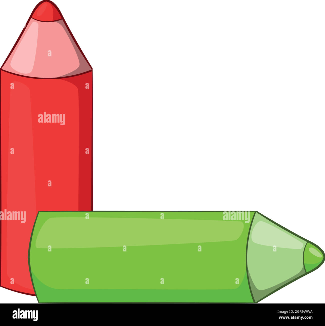 Wachsmalstift cartoon Stock-Vektorgrafiken kaufen - Alamy