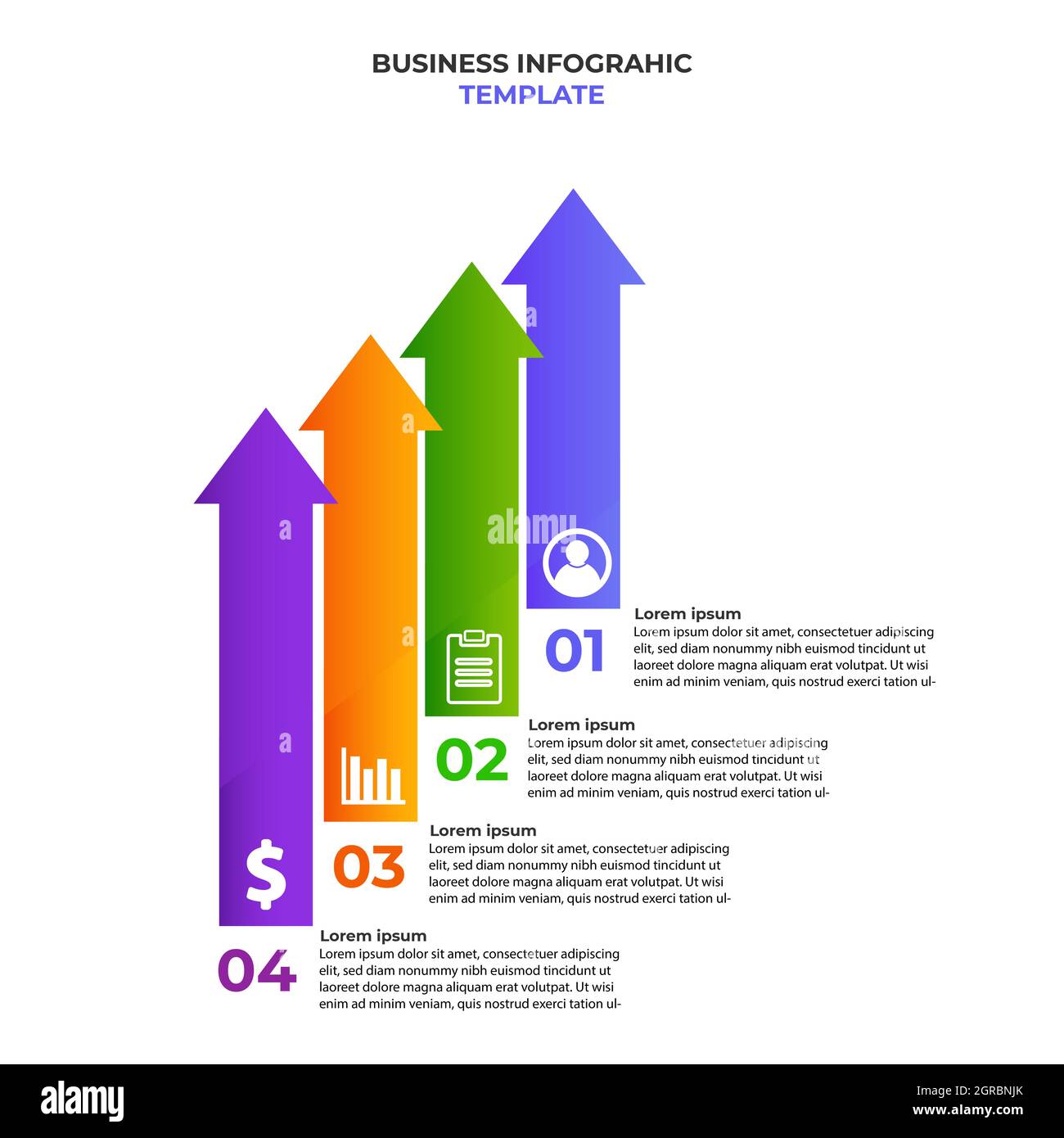 Infografik-Element mit Business-Symbol. Infografik-Vorlage ...